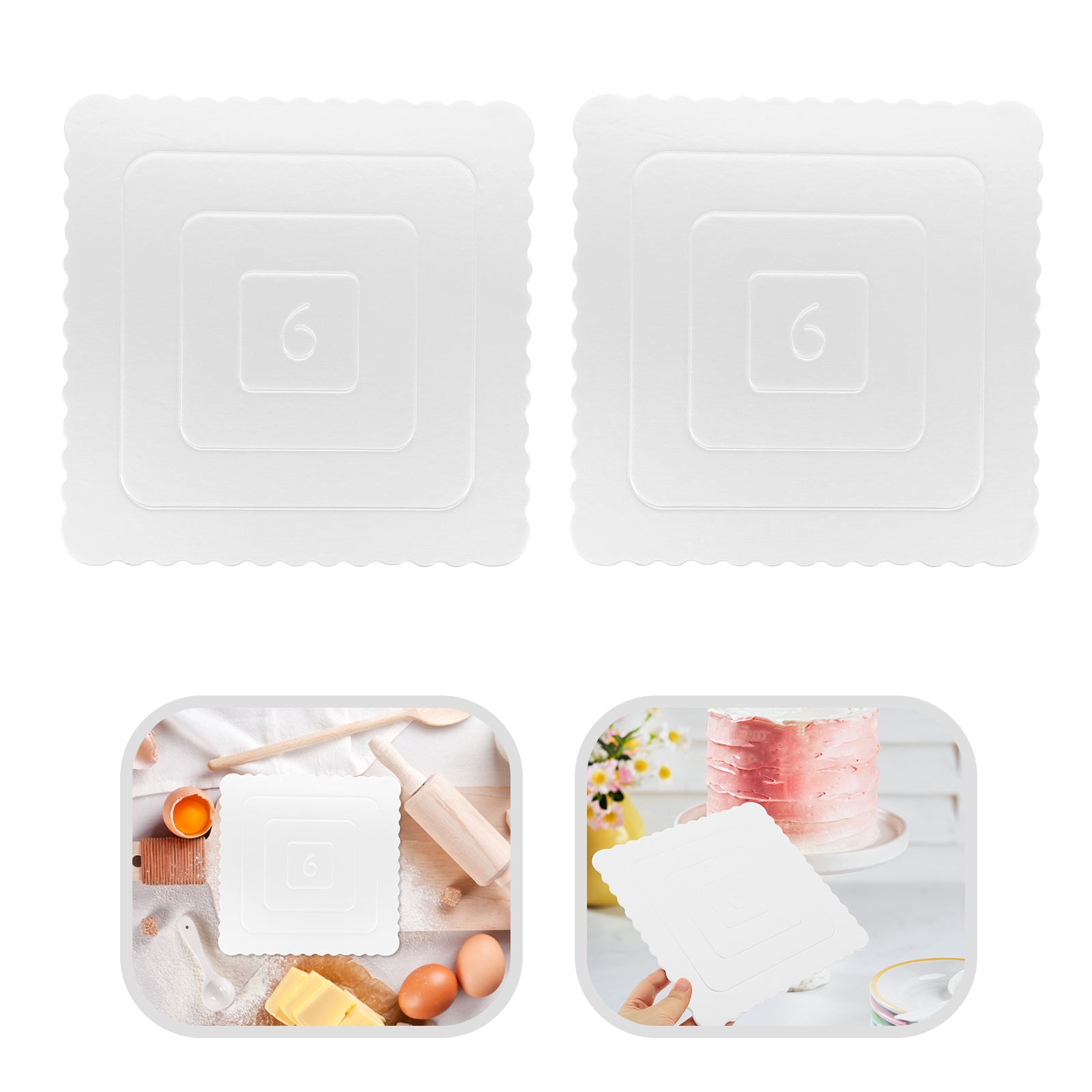 SWETRACE Baking Scenes Cake Drum White 10Pack - Walmart.com