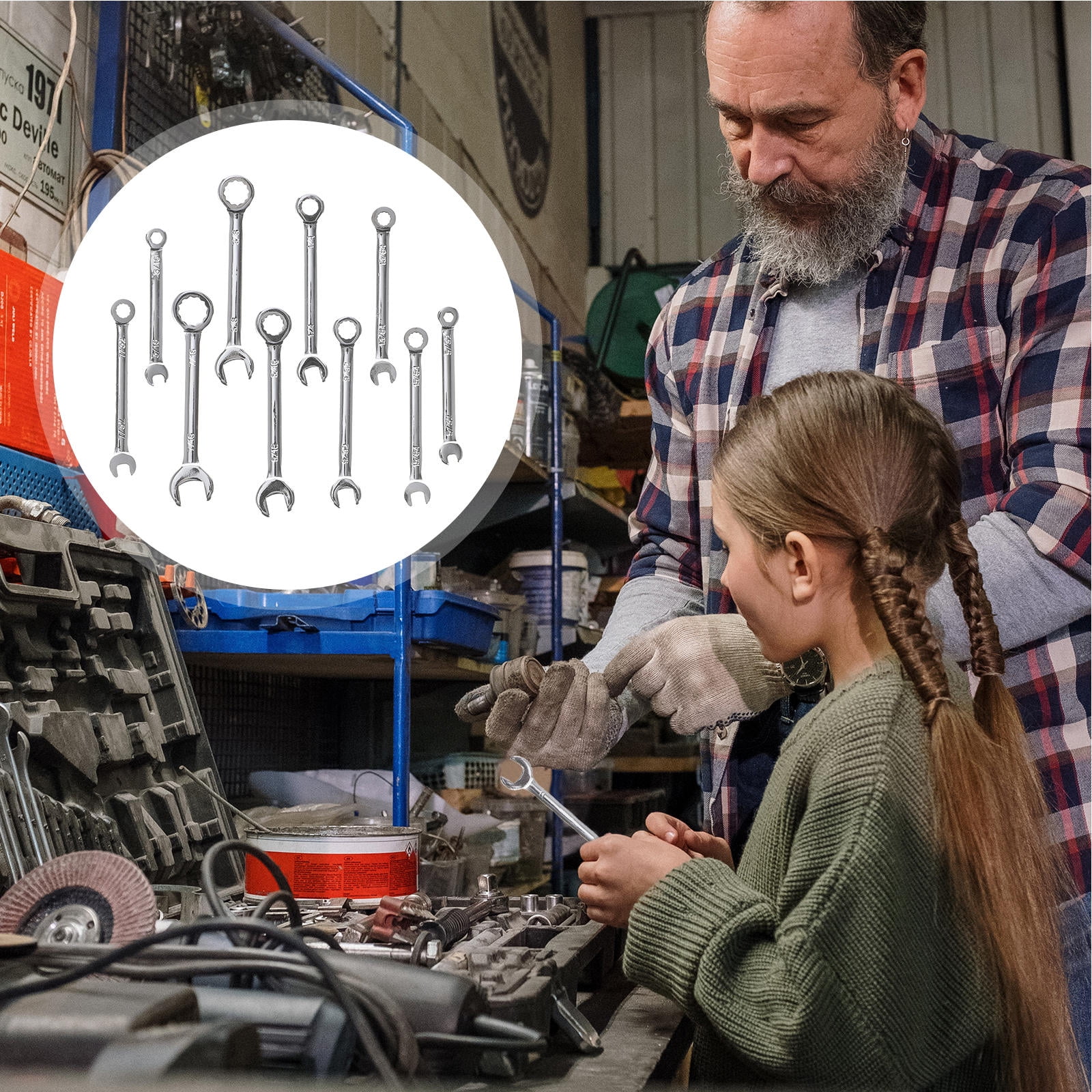 SWETRACE 10Pcs Mini Spanner Set Multifunctional Wrench for General ...