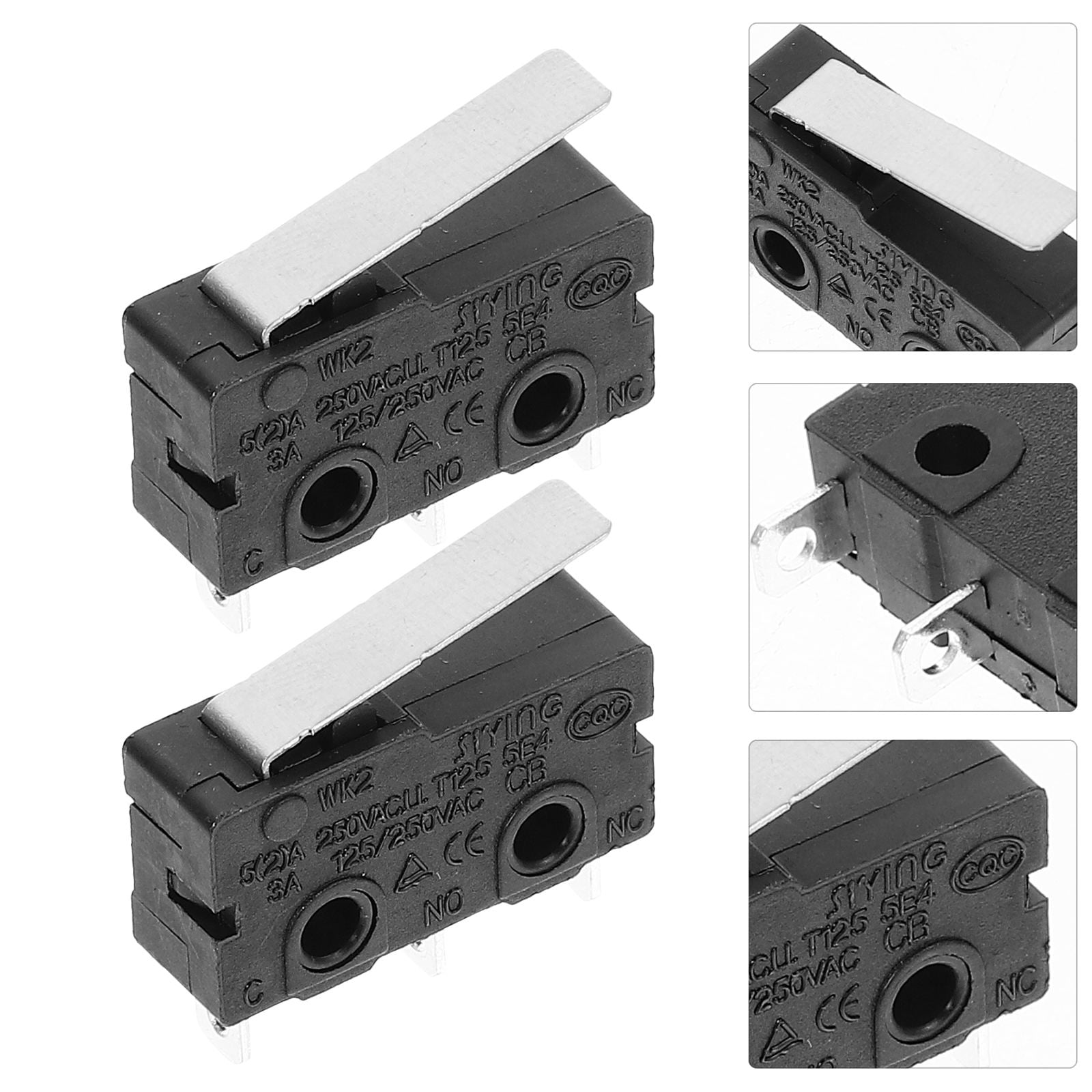 SWETRACE 10Pcs Plastic Metal Micro Switch Lever for Electronic ...