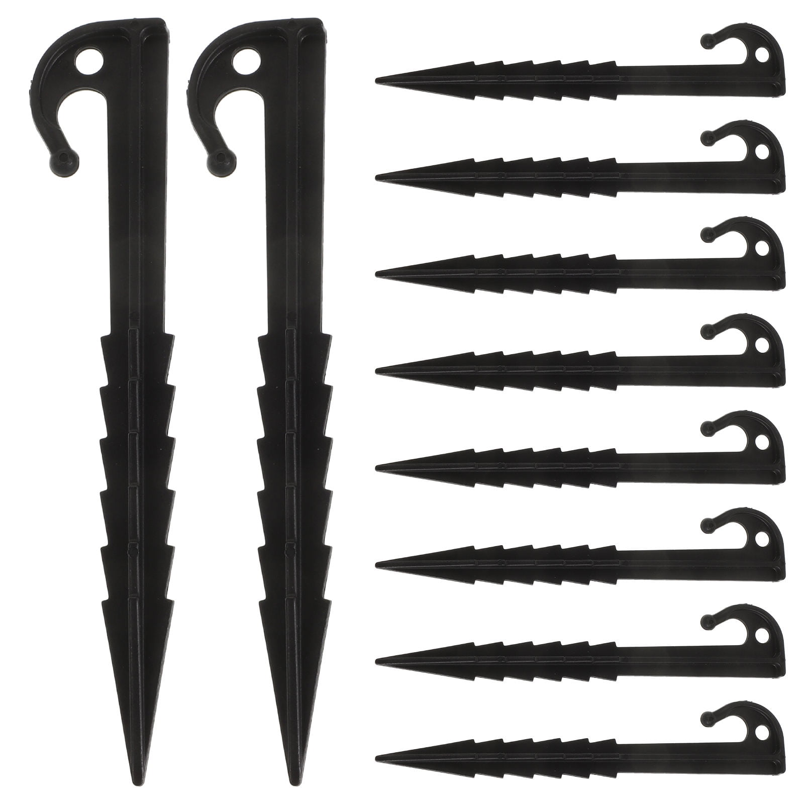 SWETRACE 10Pcs Serrated Plastic Tent Fixing Pegs for Wind Protection ...