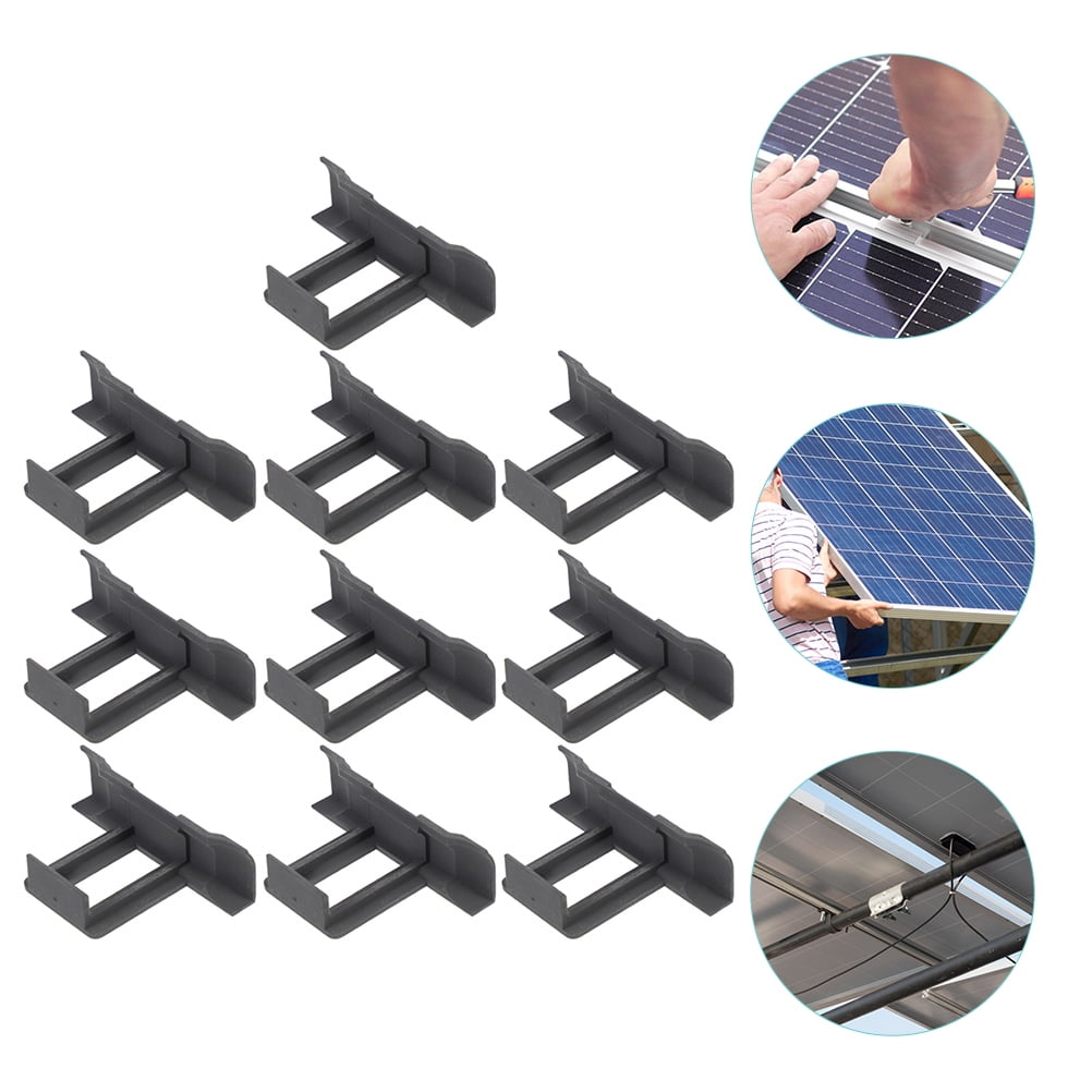 SWETRACE 10Pcs Solar Panel Drainage Clips for Outdoor Use with Abs ...