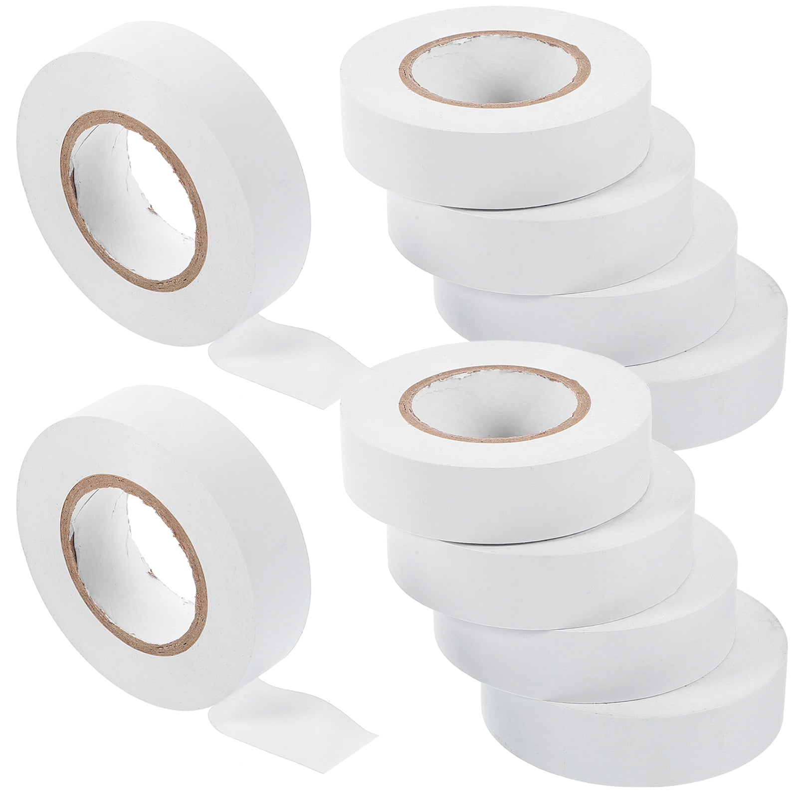 SWETRACE 10pcs Electrical Tapes Wiring Harness Tape Bulk PVC White Home ...