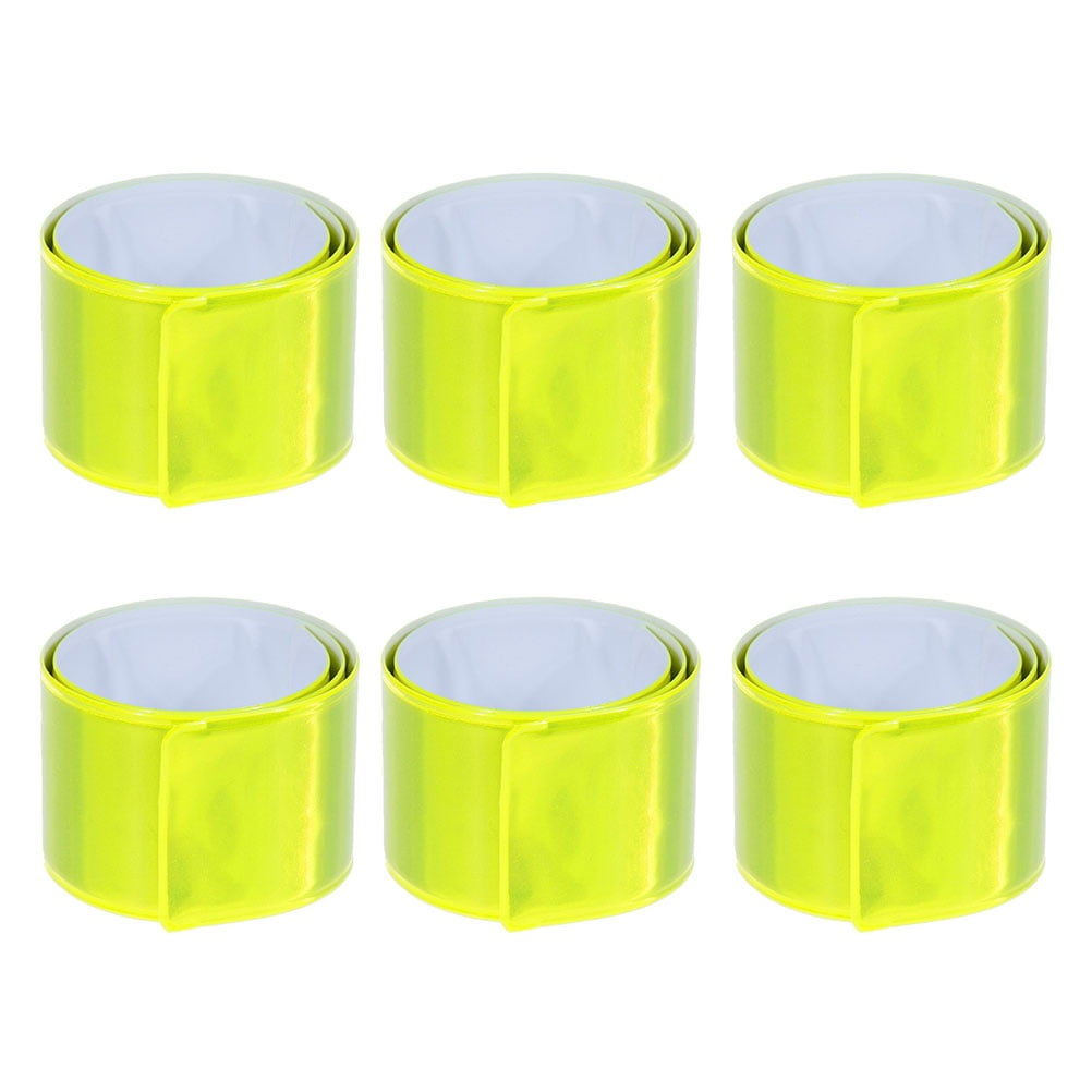 SWETRACE 11Pack Fluorescent Green Slap Bracelet Reflective for Night ...