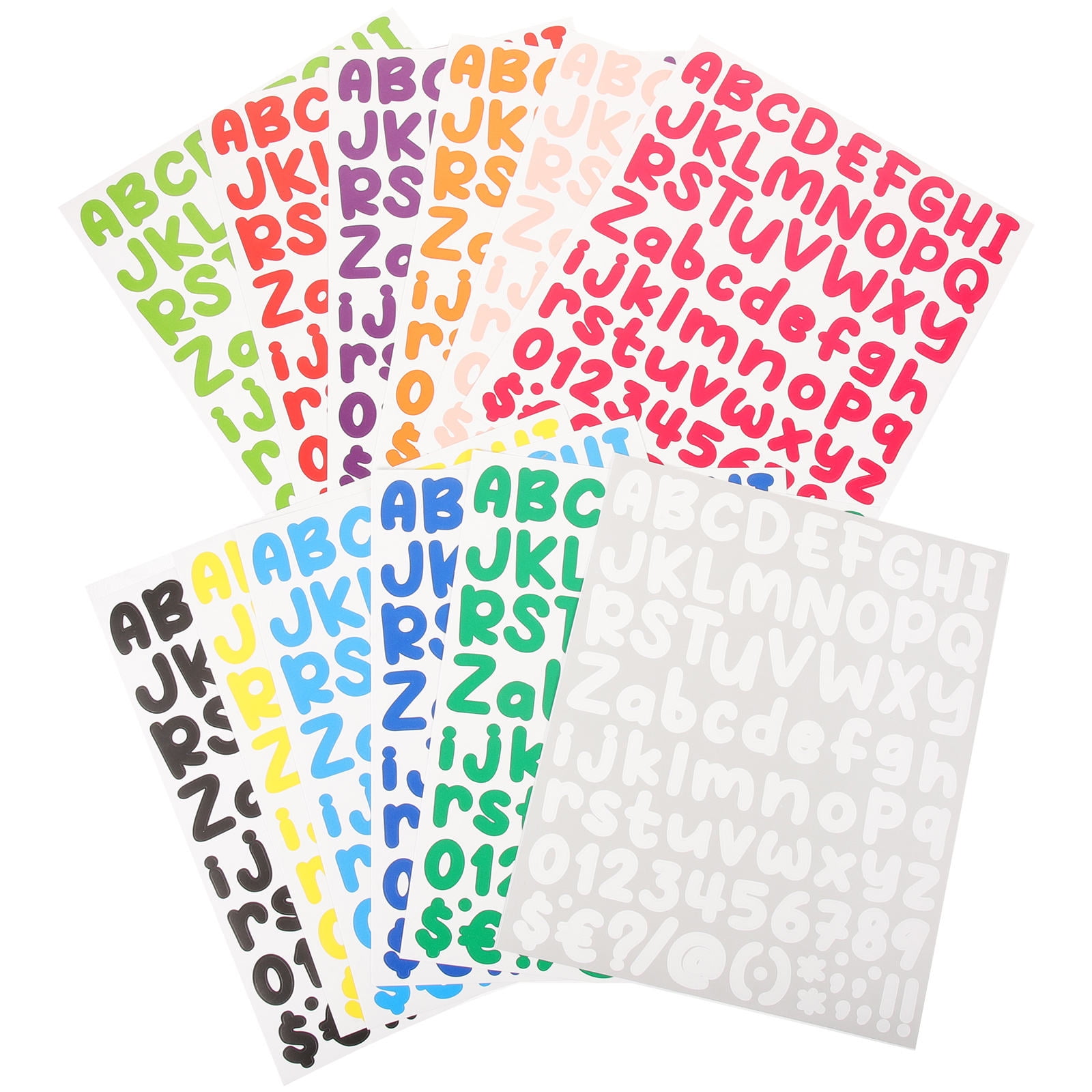 SWETRACE 12 Sheets Colorful Alphabet Stickers for present Giving Diy ...