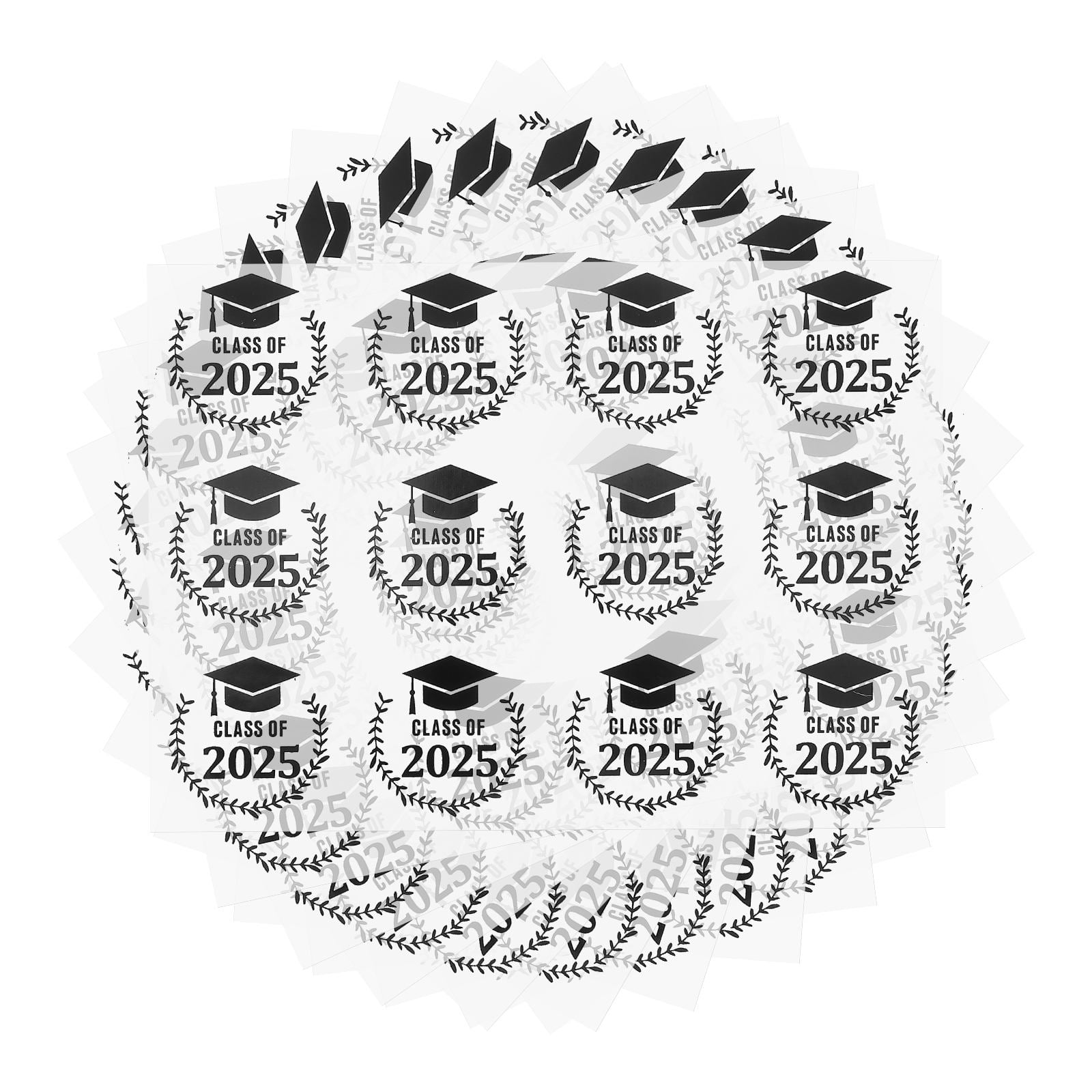 SWETRACE 120Pcs Elegant Black Gold Graduation Season present Label ...
