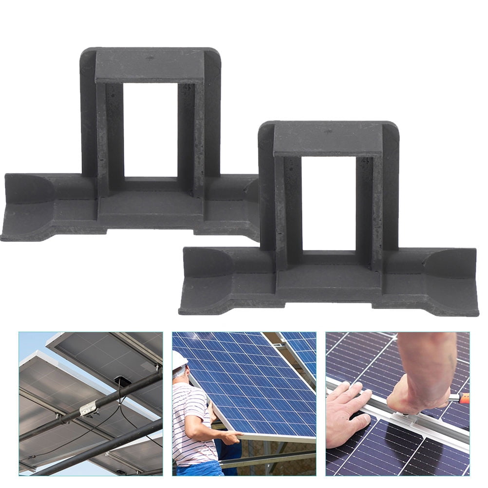 SWETRACE 12Pcs Black Solar Panel Water Drain Clips for Simple and ...