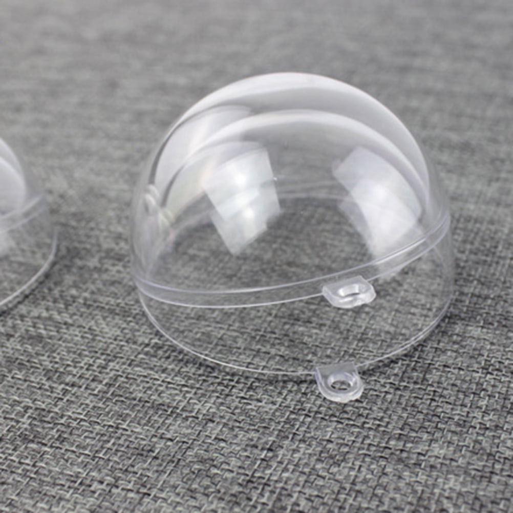 SWETRACE 12Pcs Clear Sphere Ornament Acrylic Plastic Fill-able Ball for ...