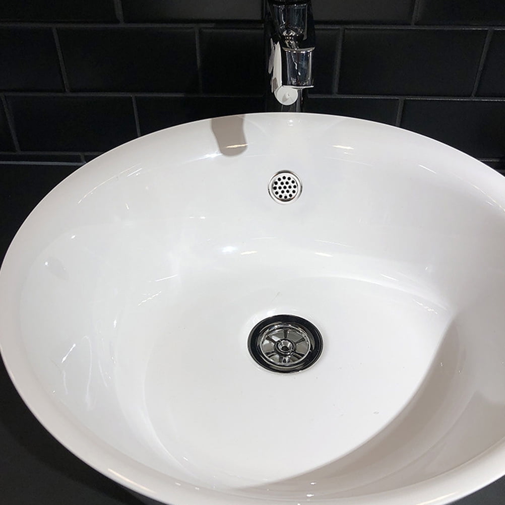 SWETRACE 15Pcs Silver Sink Overflow Cap For Bathroom Accessories 3x3x1 ...
