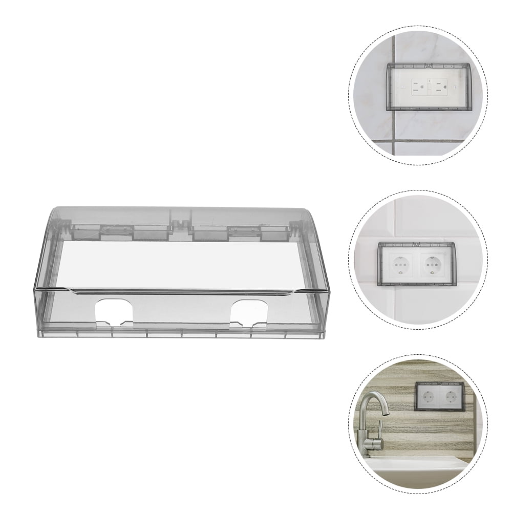 SWETRACE 1Pack Acrylic Outlet Box Cover for Outdoor Socket Cover ...