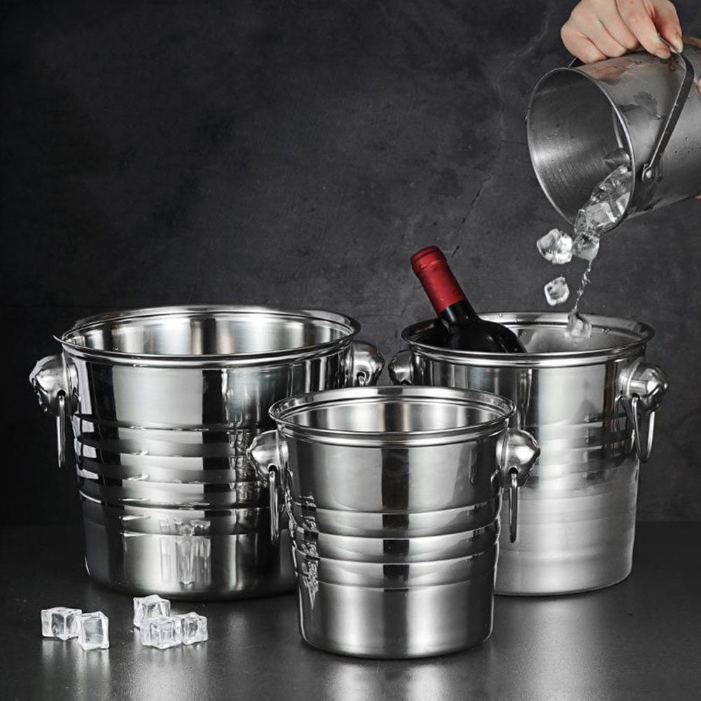 SWETRACE 1Pack Beverage Ice Bucket 21x21cm Size 5L Capacity for ...
