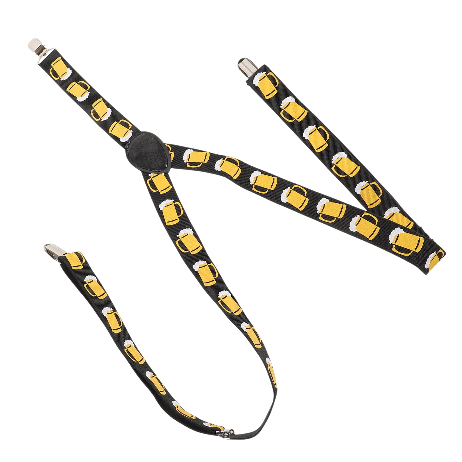 SWETRACE 1Pack Black Suspenders for Men with Elastic Fabric and Y ...