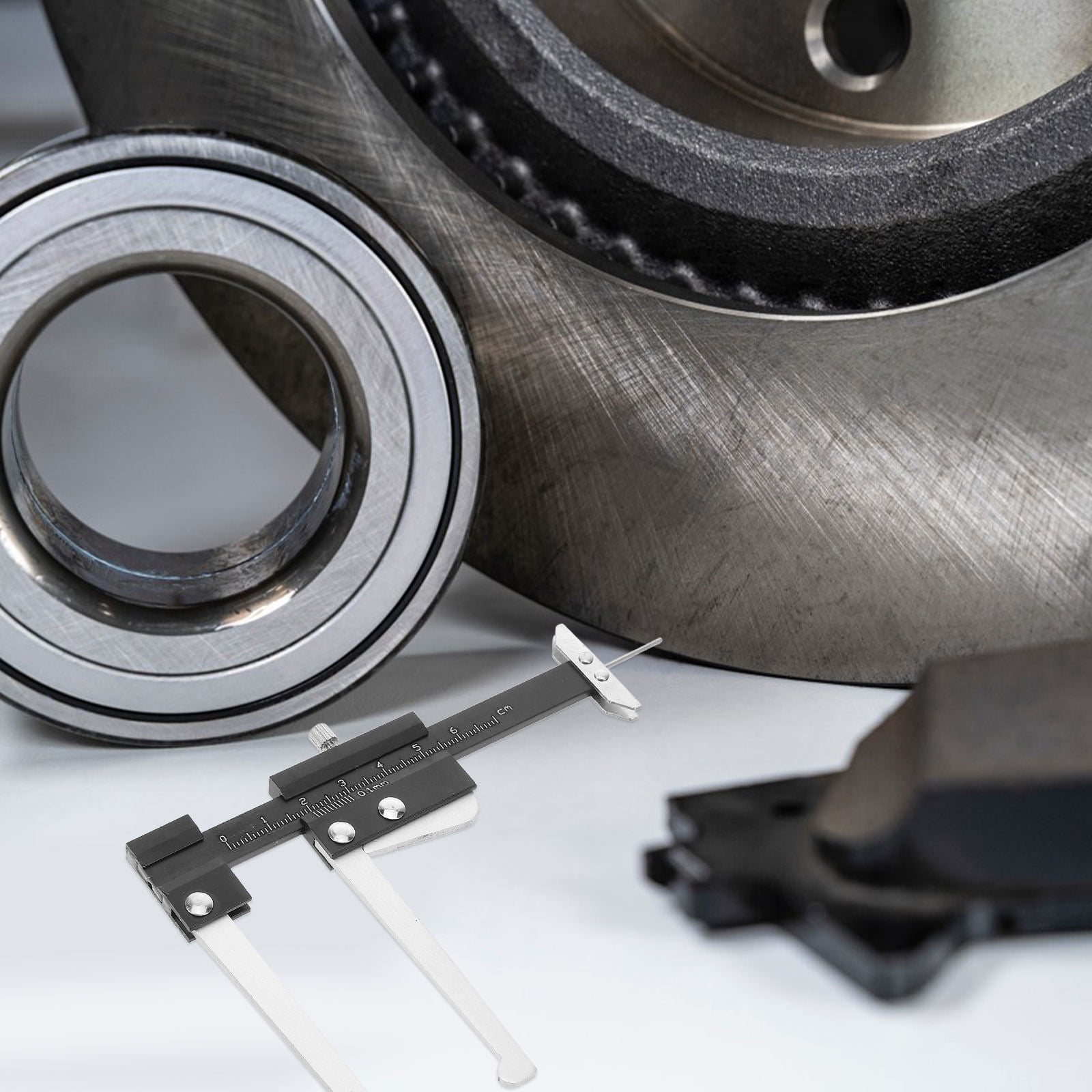 SWETRACE 1Pack Brake Lining Gauge Set in Black Stainless Steel for ...