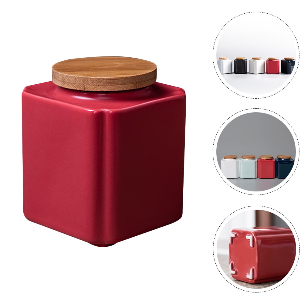 SWETRACE 1Pack Ceramic Tea Storage Can for Freshness Preservation and ...