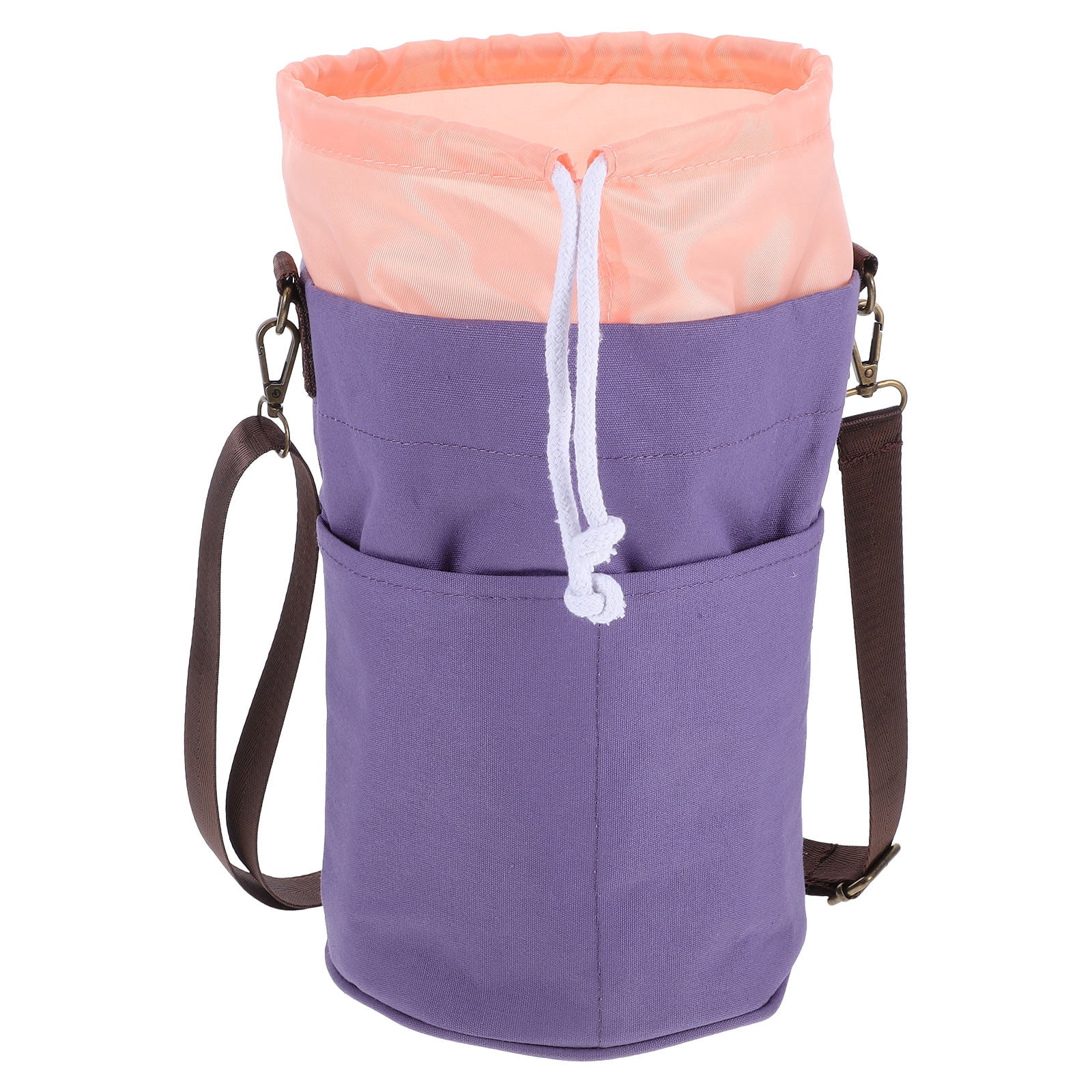 SWETRACE Knitting Tool Storage Bag Purple Canvas 1Pcs 10.6X7.3X7.3In ...