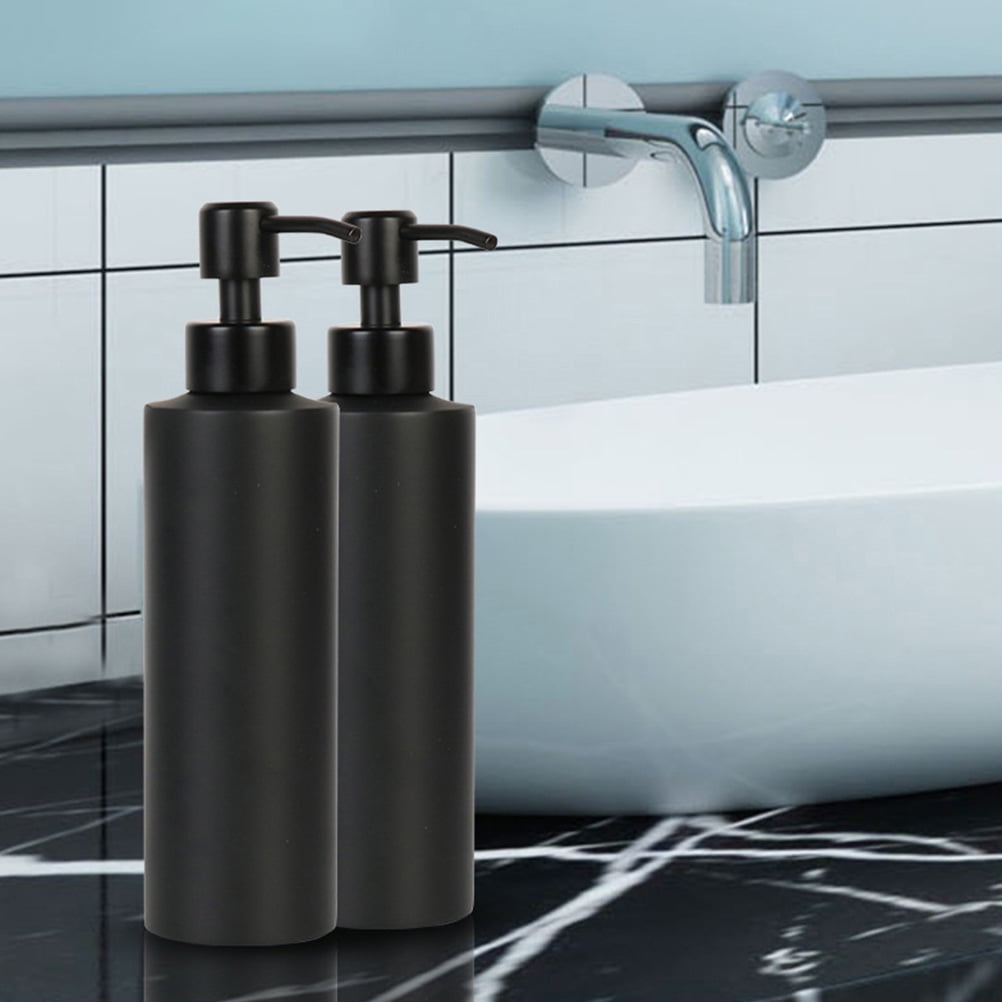 SWETRACE 1Pack Cylindrical Black Stainless Steel Cosmetics Container ...