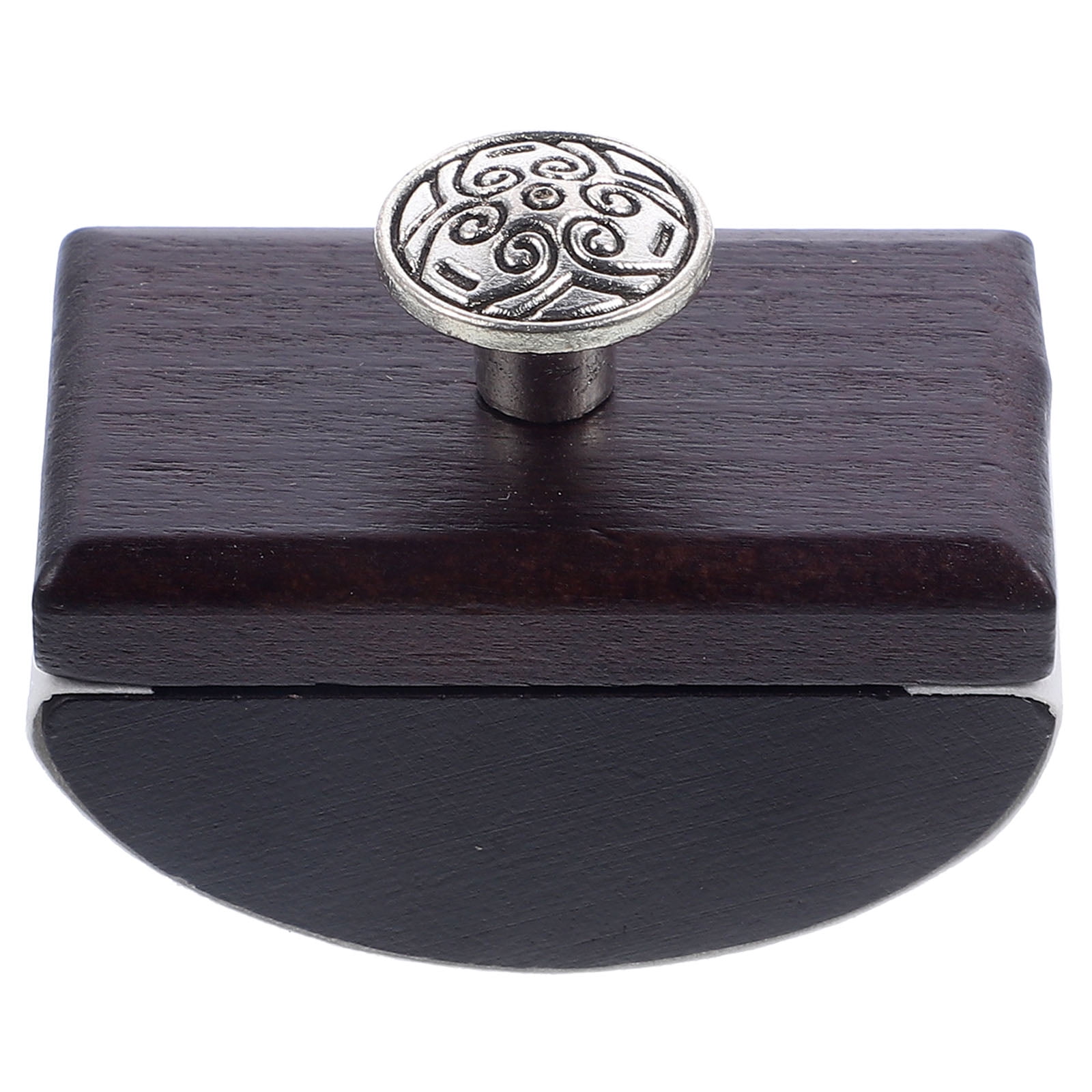 SWETRACE 1Pack Desk Ink Blotter Rocker Shape for Office Use Black Wood ...
