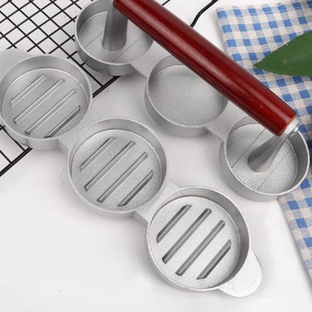 SWETRACE 1Pack Hamburger Meat Press for Meat Pie Making Wood and ...