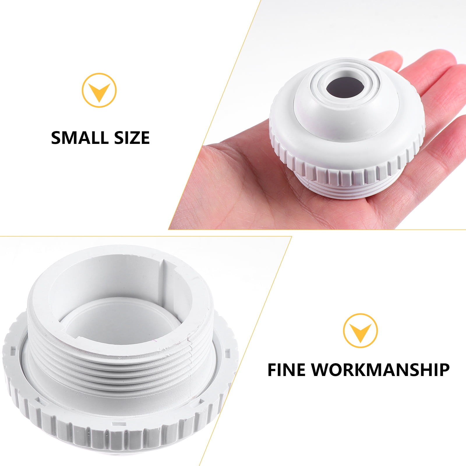 SWETRACE 1Pack Nozzle for Pool Aerator and Spa Usage in White PVC 2.4x2 ...