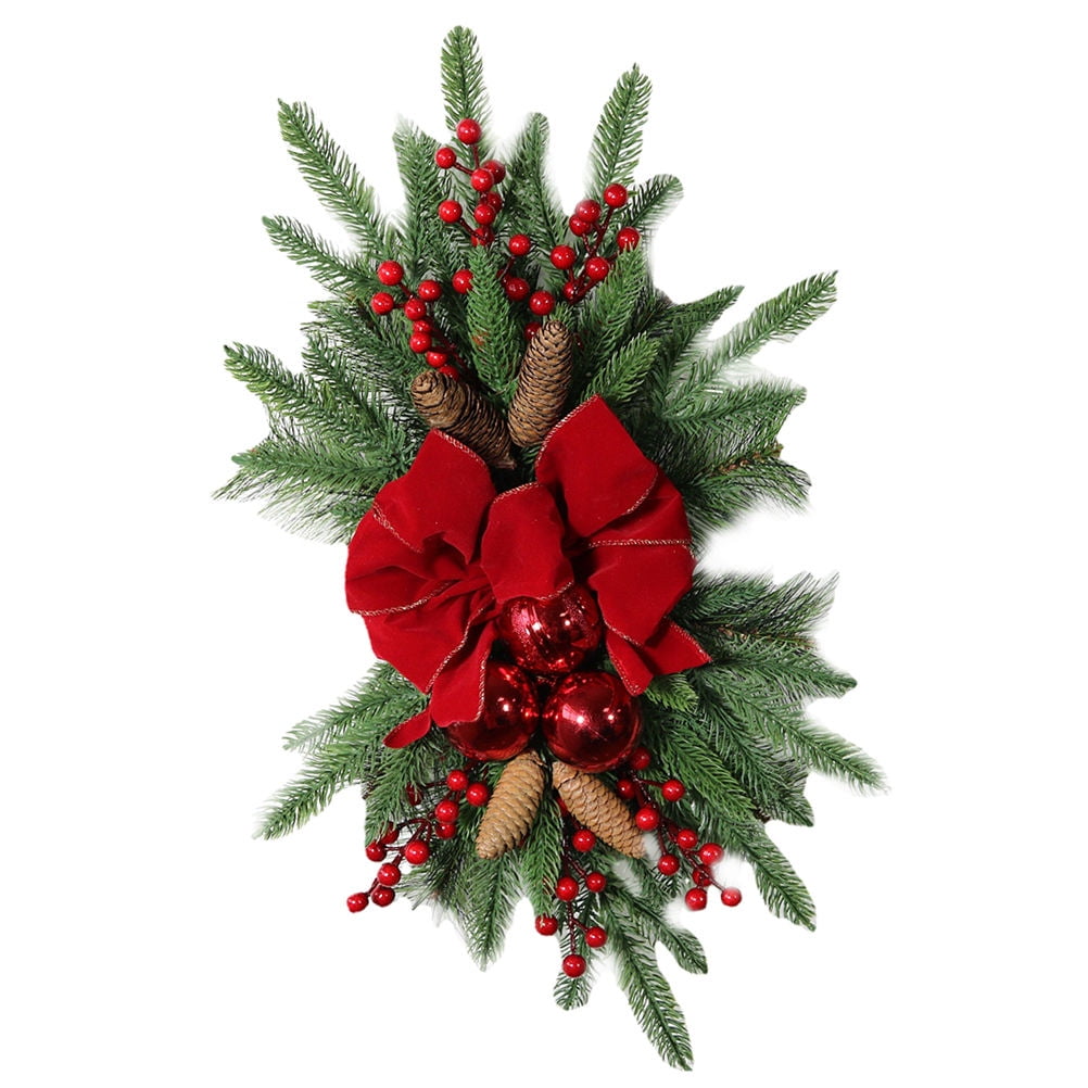 SWETRACE 1Pack PVC Rattan Cloth Wreath Natural Fresh Style for Party ...