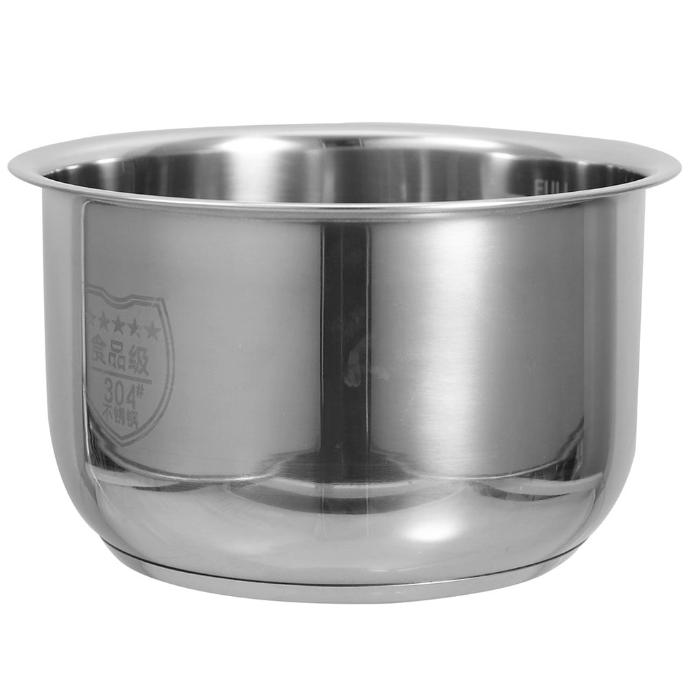 SWETRACE 1Pack Round Stainless Steel Inner Pot for Rice Cooker Daily ...