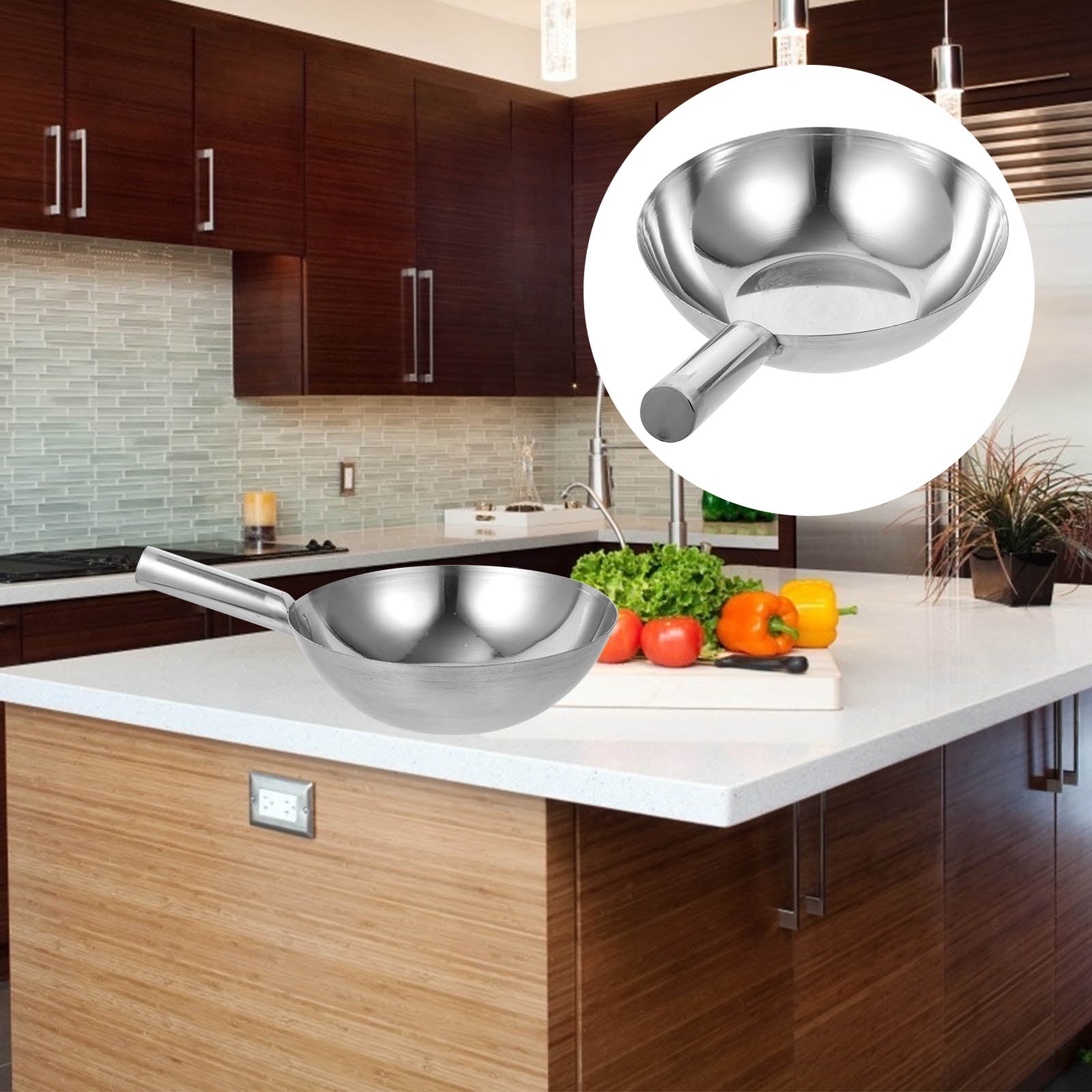 SWETRACE 1Pack Silver Stainless Steel Ladle for Heat Protection in ...