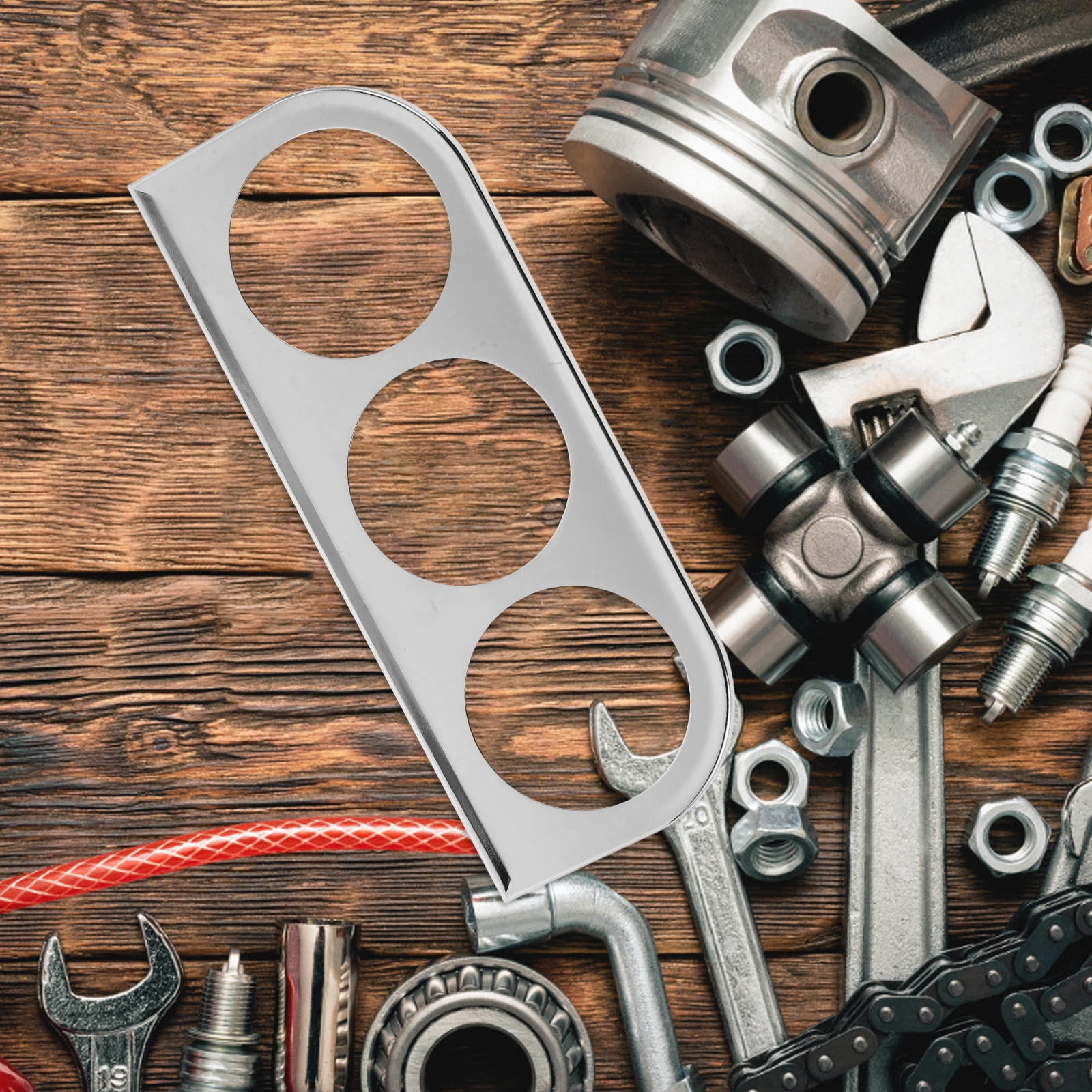 SWETRACE 1Pack Silver Triple Gauge Mounting Panel for Racing Car Owners ...