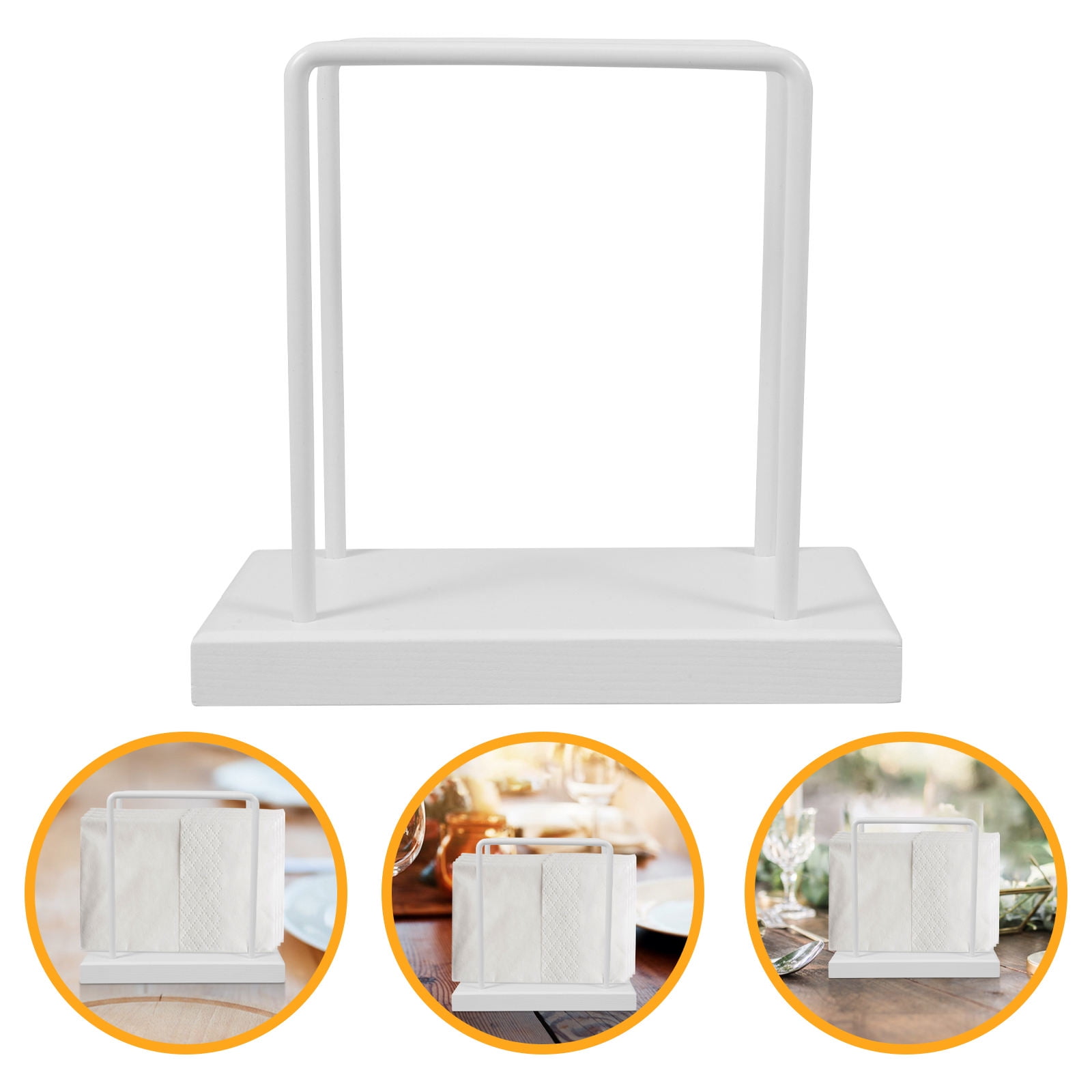 SWETRACE 1Pack Standing Napkin Holder for Table Simple Design Wood and ...