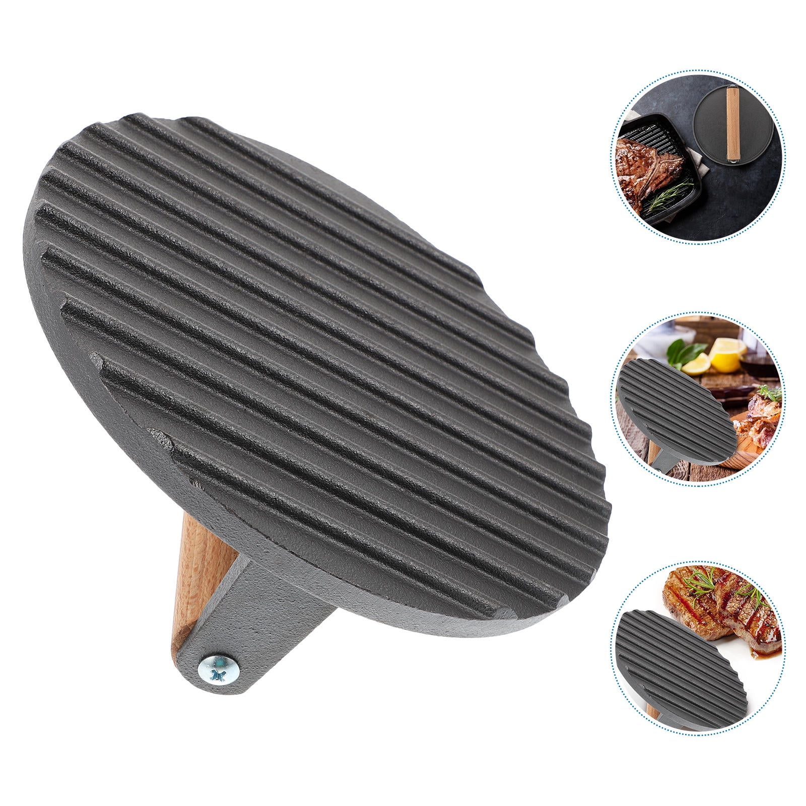 SWETRACE 1Pack Steel Meat Press Board for Uniform Size and Shape Steak ...