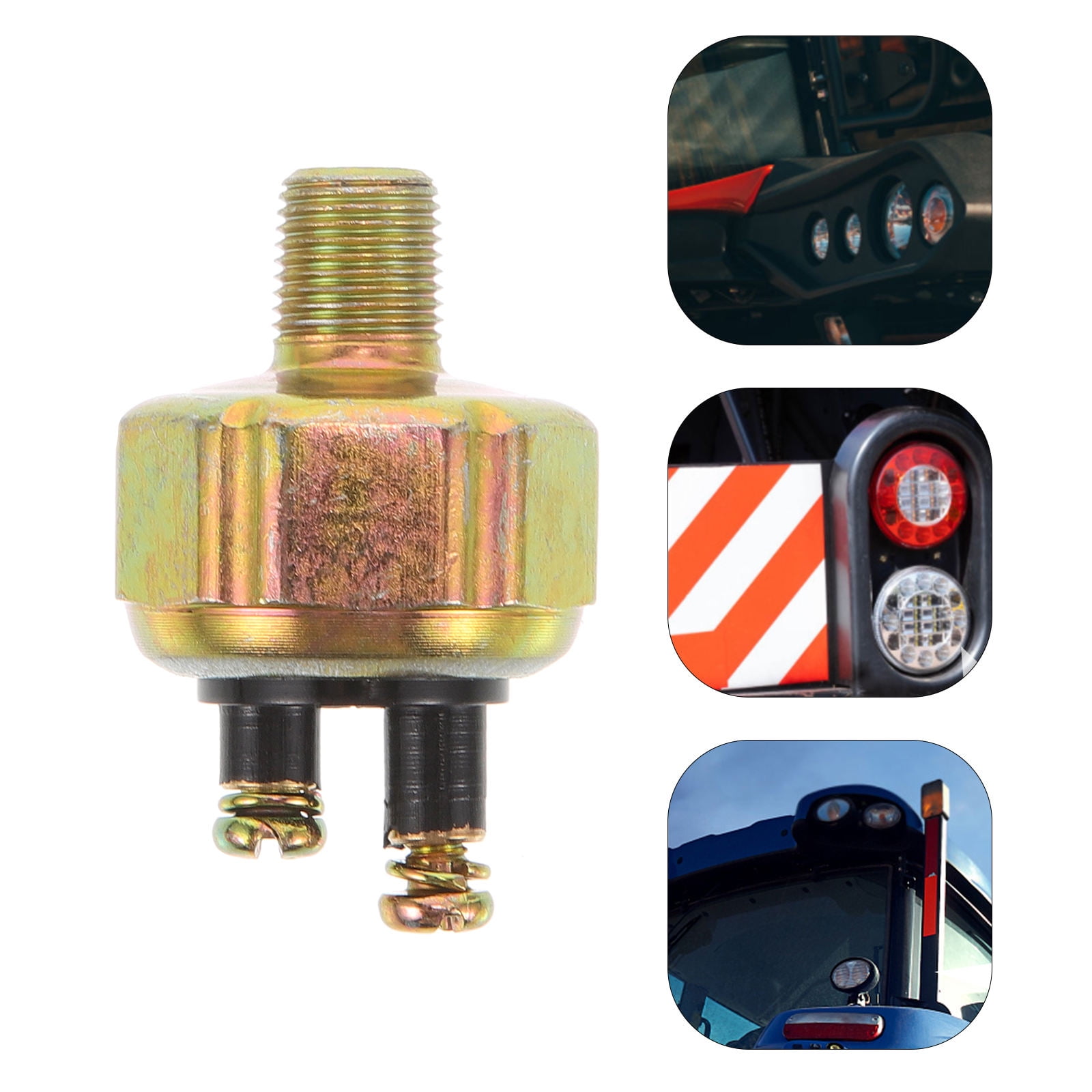 SWETRACE Car Rear Brake Light Hydraulic Brake Light Switch Golden Iron ...