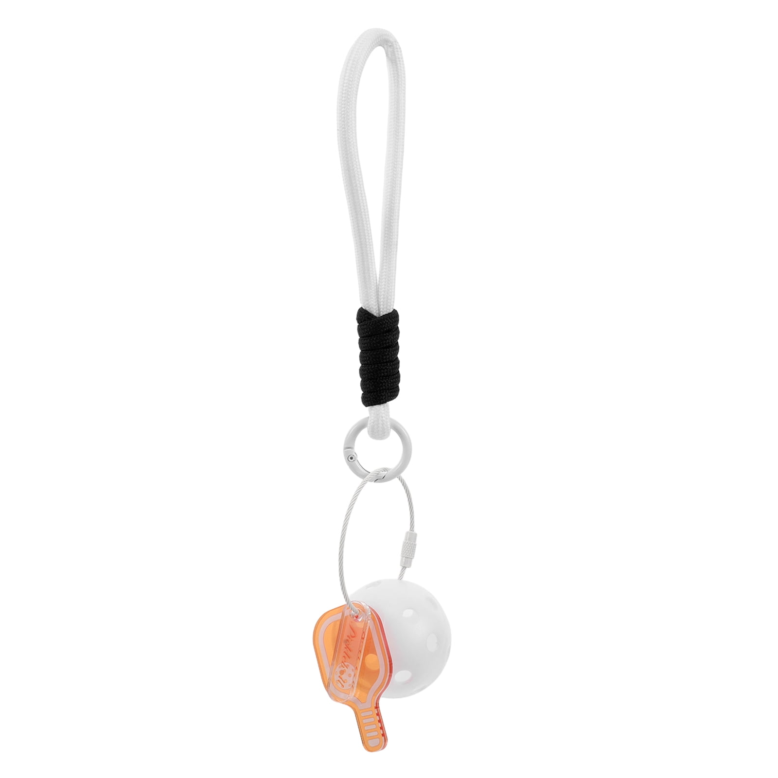 SWETRACE 1Pack White Plastic Mini Sports Ball Shape Keychain for ...