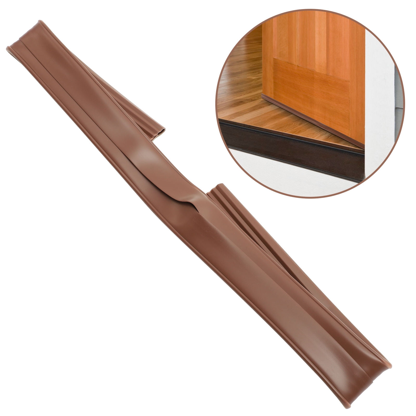 SWETRACE 1Pack Wind Blocker for Door PVC 38 Inches Long Ripple Bottom ...