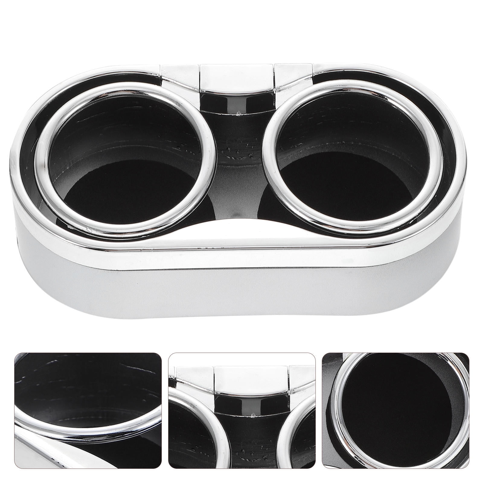SWETRACE 1Pcs Expandable Cup Holders for Your Car Silver Plastic Double ...