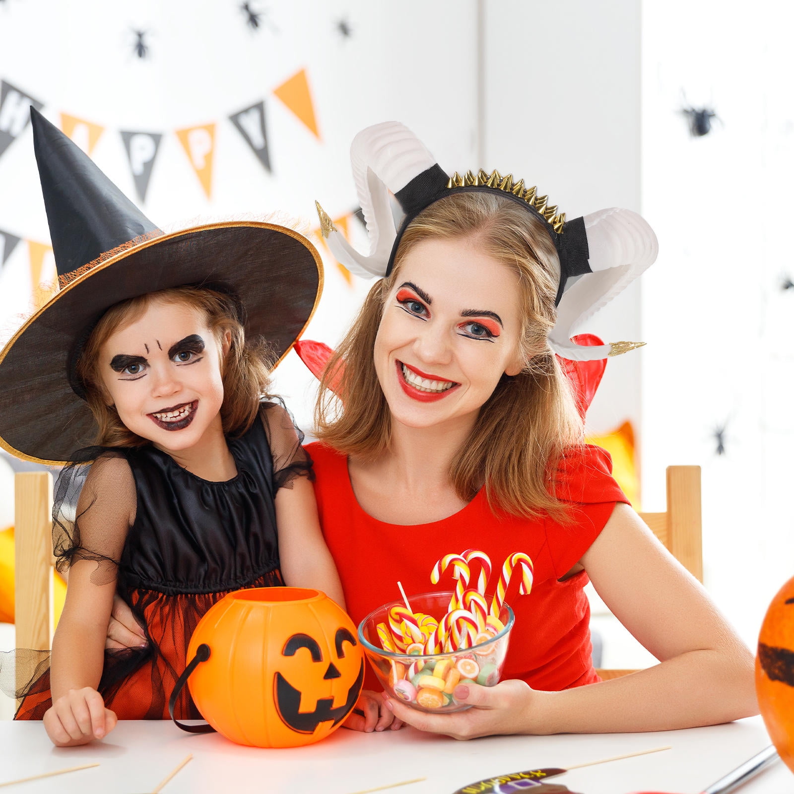 SWETRACE 1Pcs Headbands for Adults Gothic Style Horn Design Accessory ...