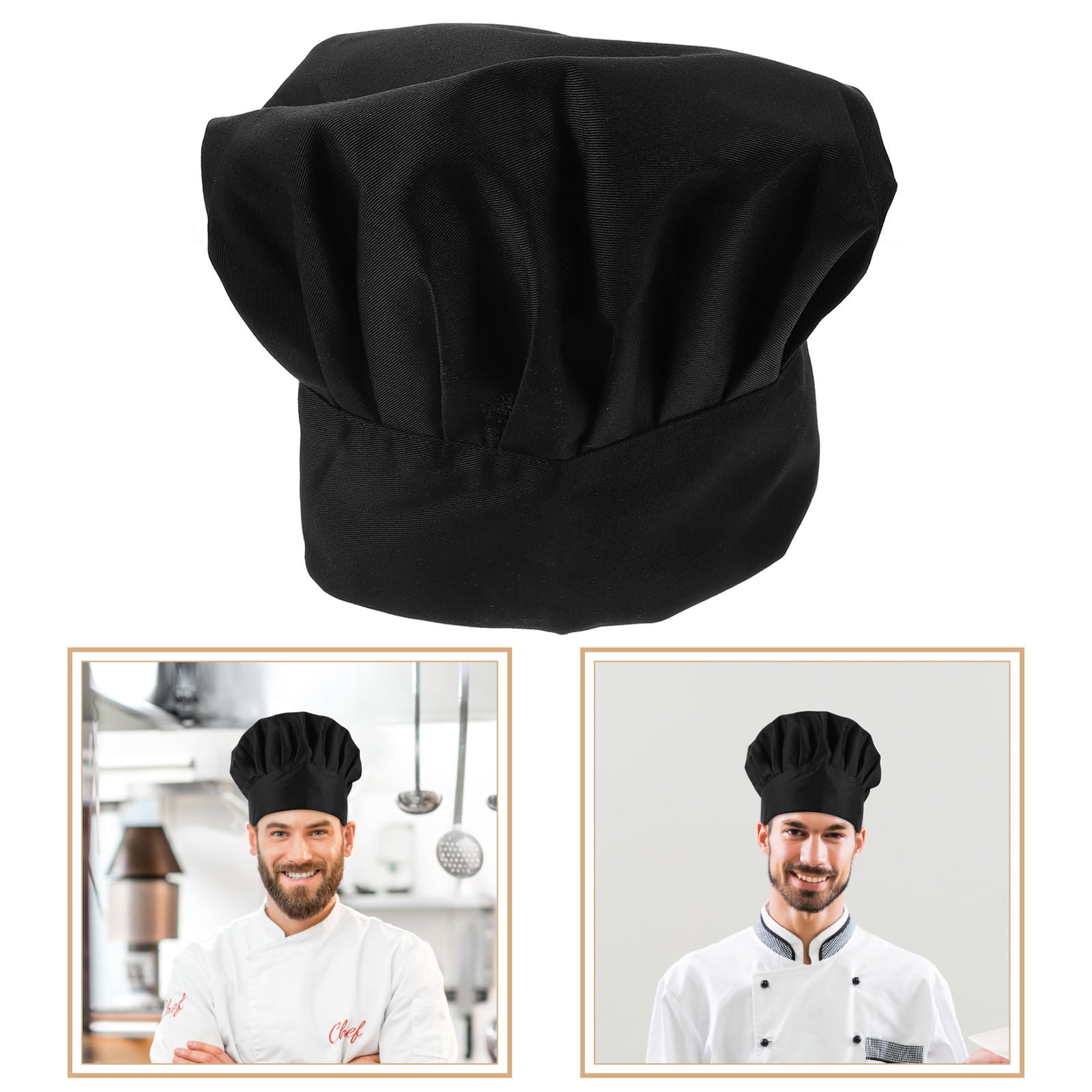 SWETRACE 1Pcs Kitchen Working Hat Mushroom Shape Solid Color for Chefs ...