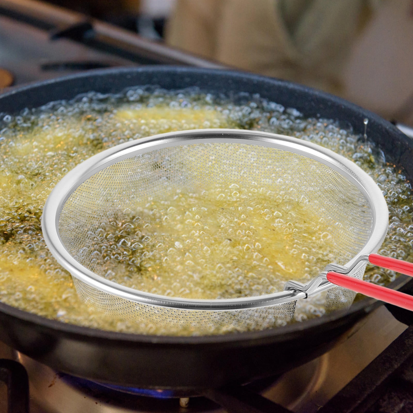 SWETRACE Food Drainer for Cooking Frying Basket Stainless Steel Silver 1Pcs - Walmart.com