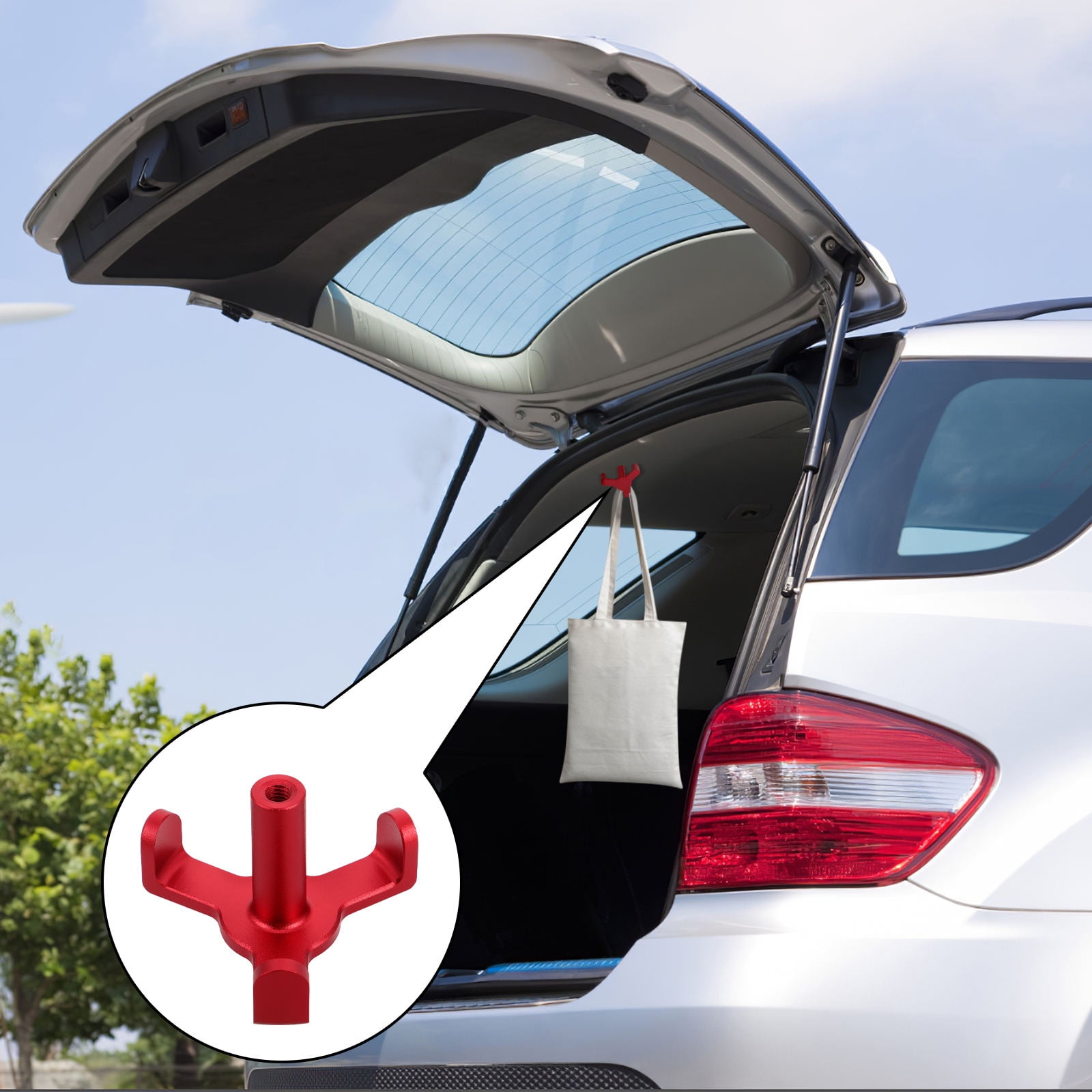SWETRACE Aluminum Alloy Trunk Storage Hook for Easy Installation Red ...