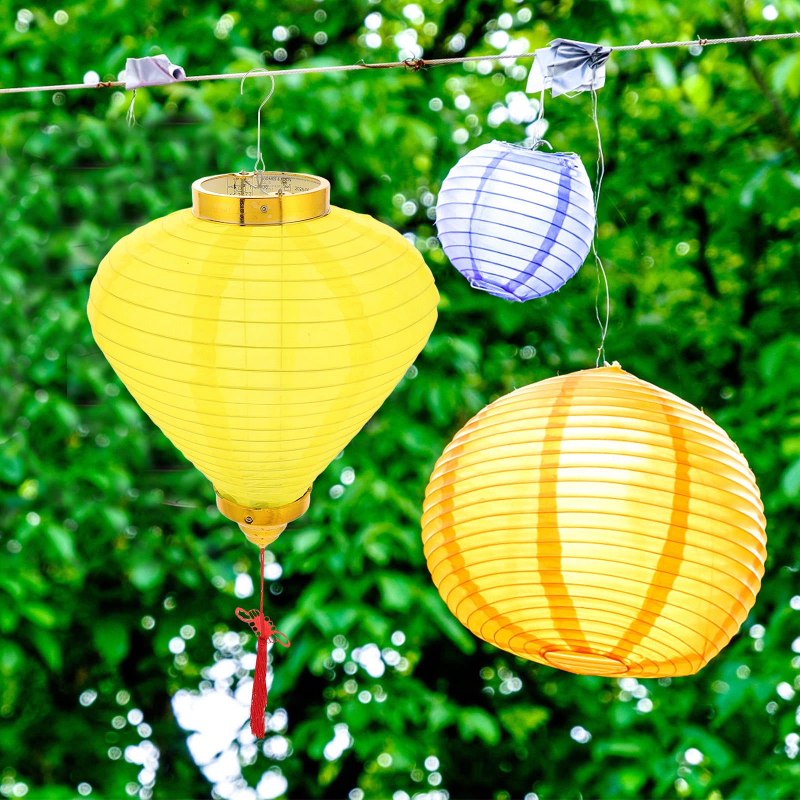 SWETRACE 1Pcs Outdoor Hanging Lantern With Diamond Shape And Yellow ...
