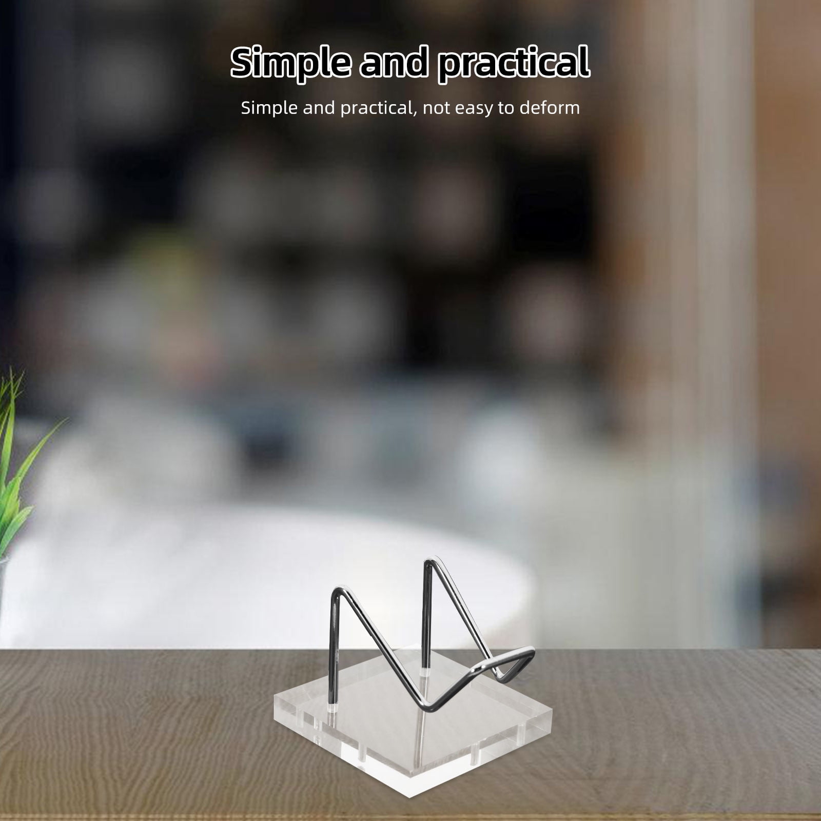 SWETRACE 1Pcs Rock Display Stand 5.0x5.0x2.0in Transparent Square ...