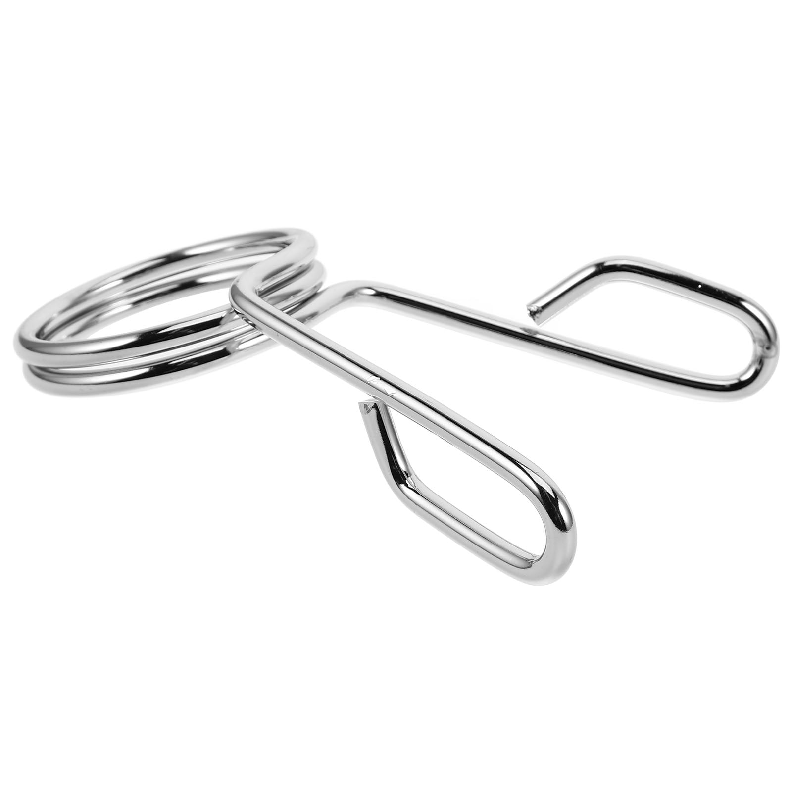 SWETRACE 1Pcs Silver Barbell Clamps for Gym Accessories and Fitness ...