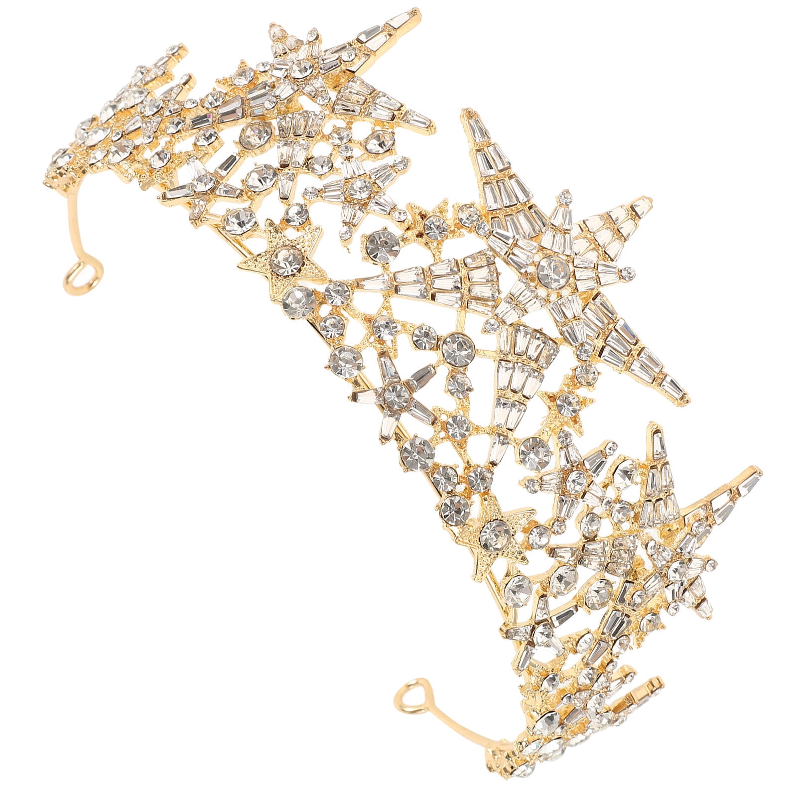 SWETRACE 1Pcs Stage Crown Bridal Headpiece Crown for Girls Wedding ...