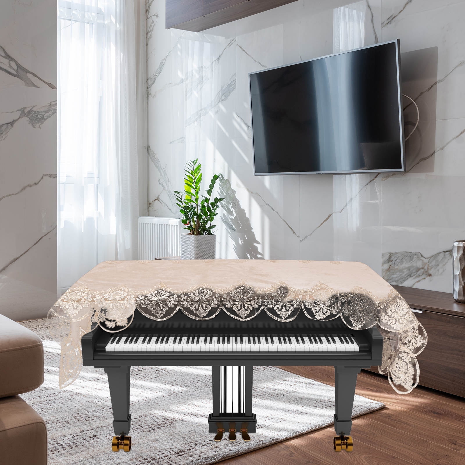 SWETRACE 1Pcs Universal Piano Dust Cover in Rectangular Shape for Home ...