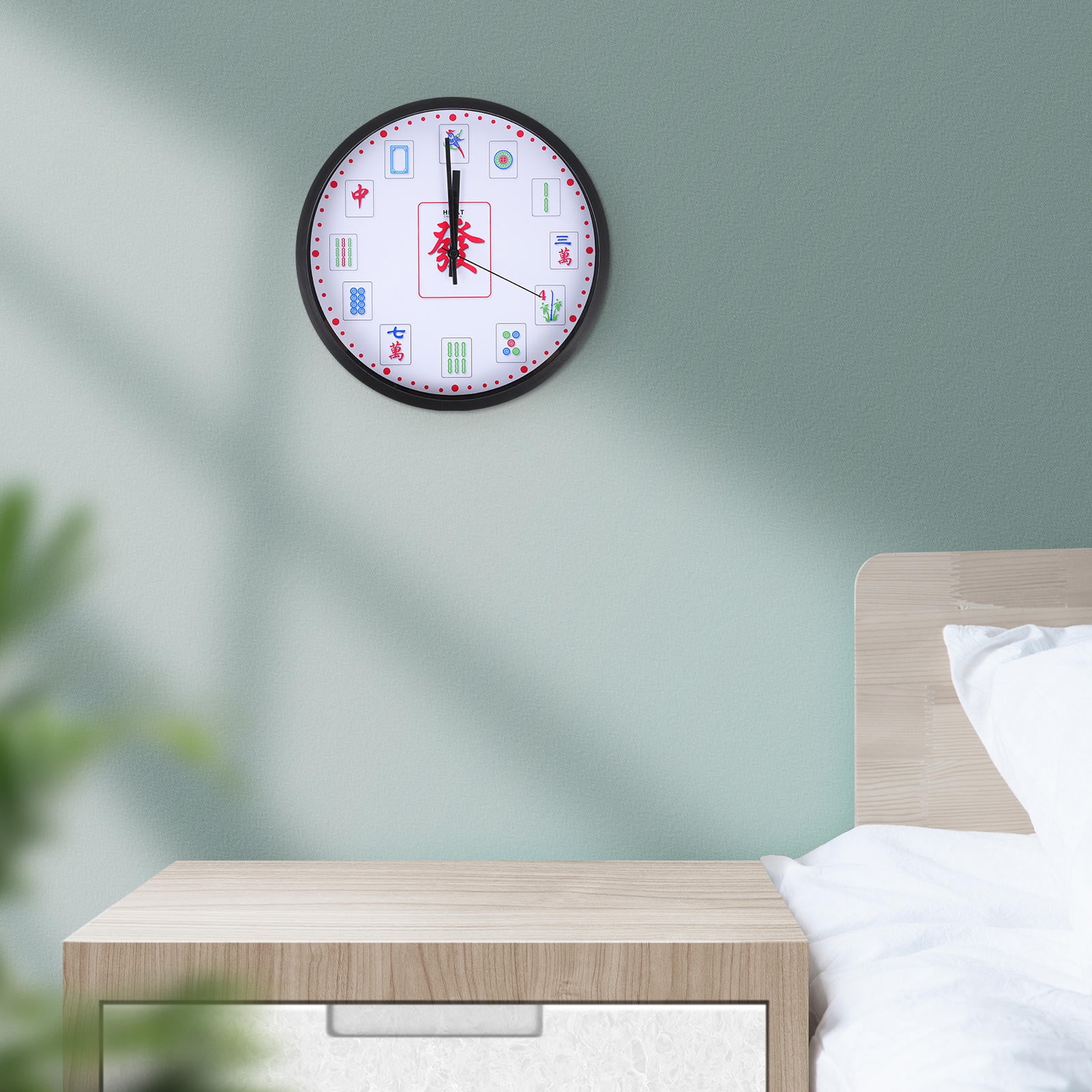 SWETRACE 1Pcs Wall Clocks for Home Minimalist Design Black Abs Silent ...