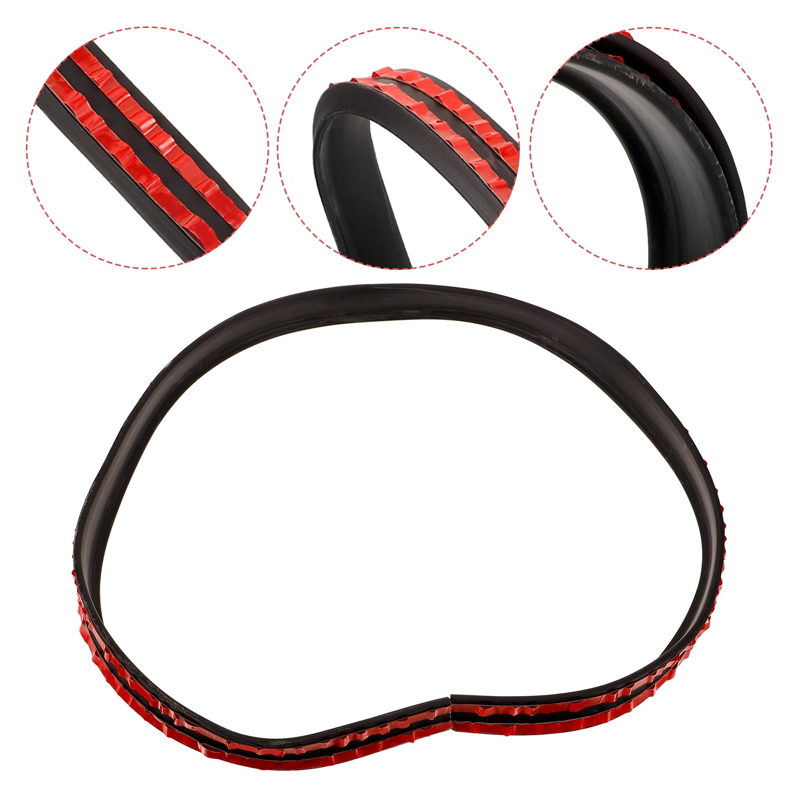 SWETRACE Car Spoiler Black Resin Fibre 1Pcs 58X1.4X0.4In - Walmart.com