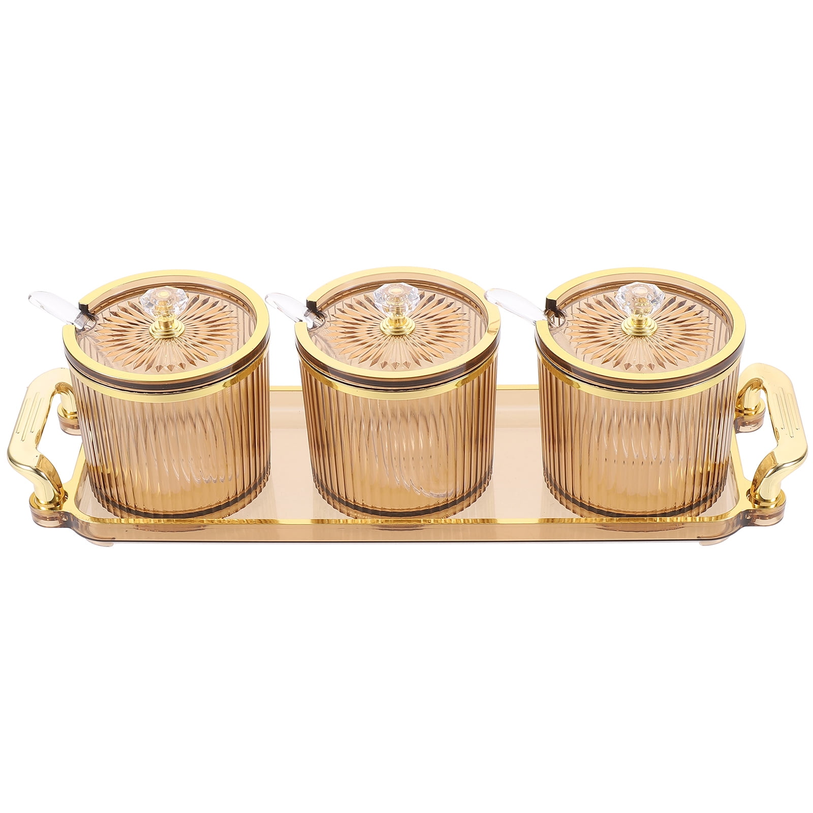 SWETRACE 1Set Condiment Holder Transparent Set Delicate Design For Cafe ...
