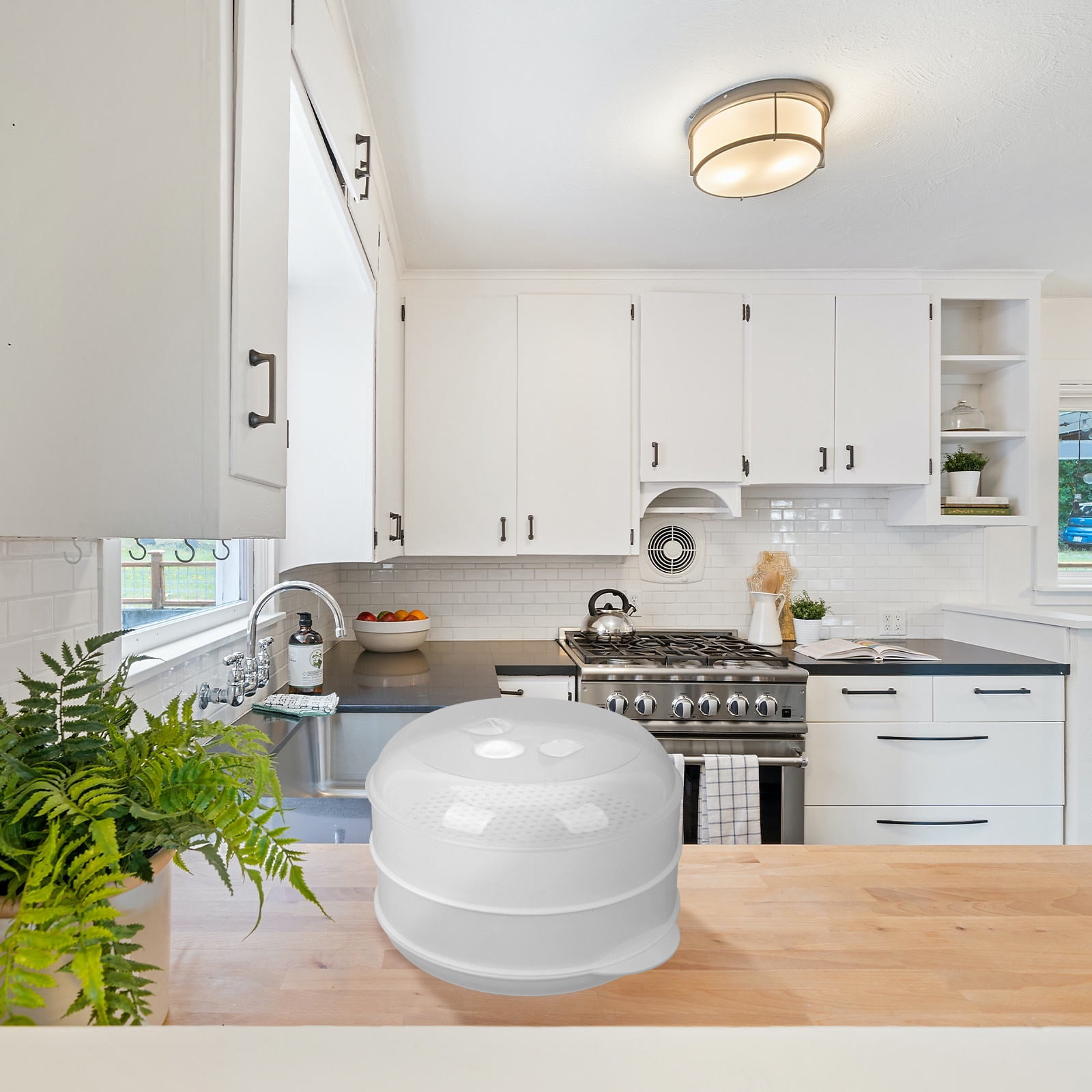 SWETRACE 1Set Food Steamer For Cooking Microwave Square Shape ...