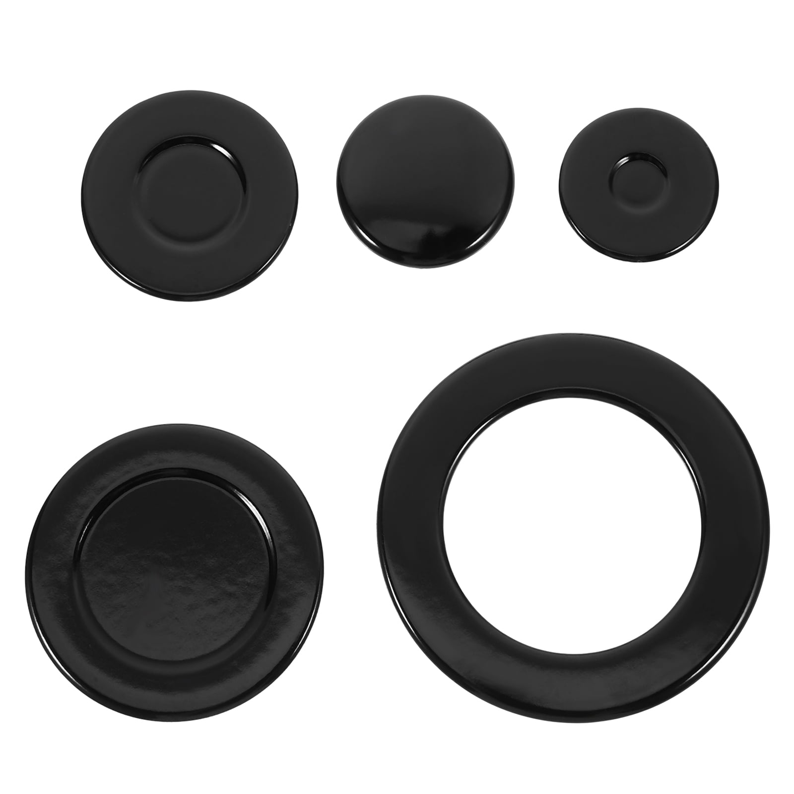 SWETRACE 1Set Gas Stove Burner Replacement Iron Black Concave Surface 7 ...