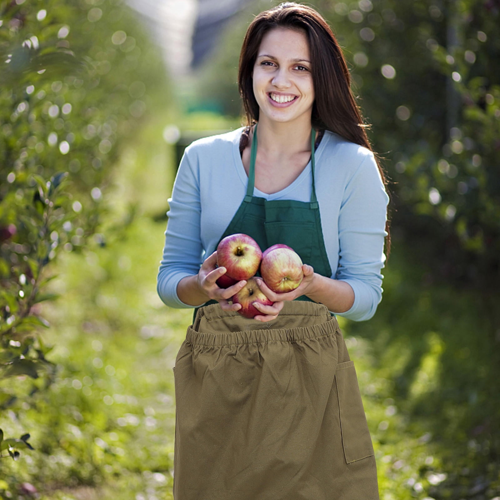 SWETRACE 1Set Harvest Picking Apron in Olive for Vegetable Garden 42 ...
