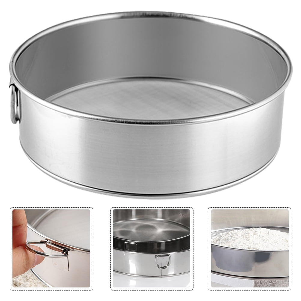 SWETRACE 1Set Kitchen Sifter for Baking with Fine Mesh Round Stainless ...