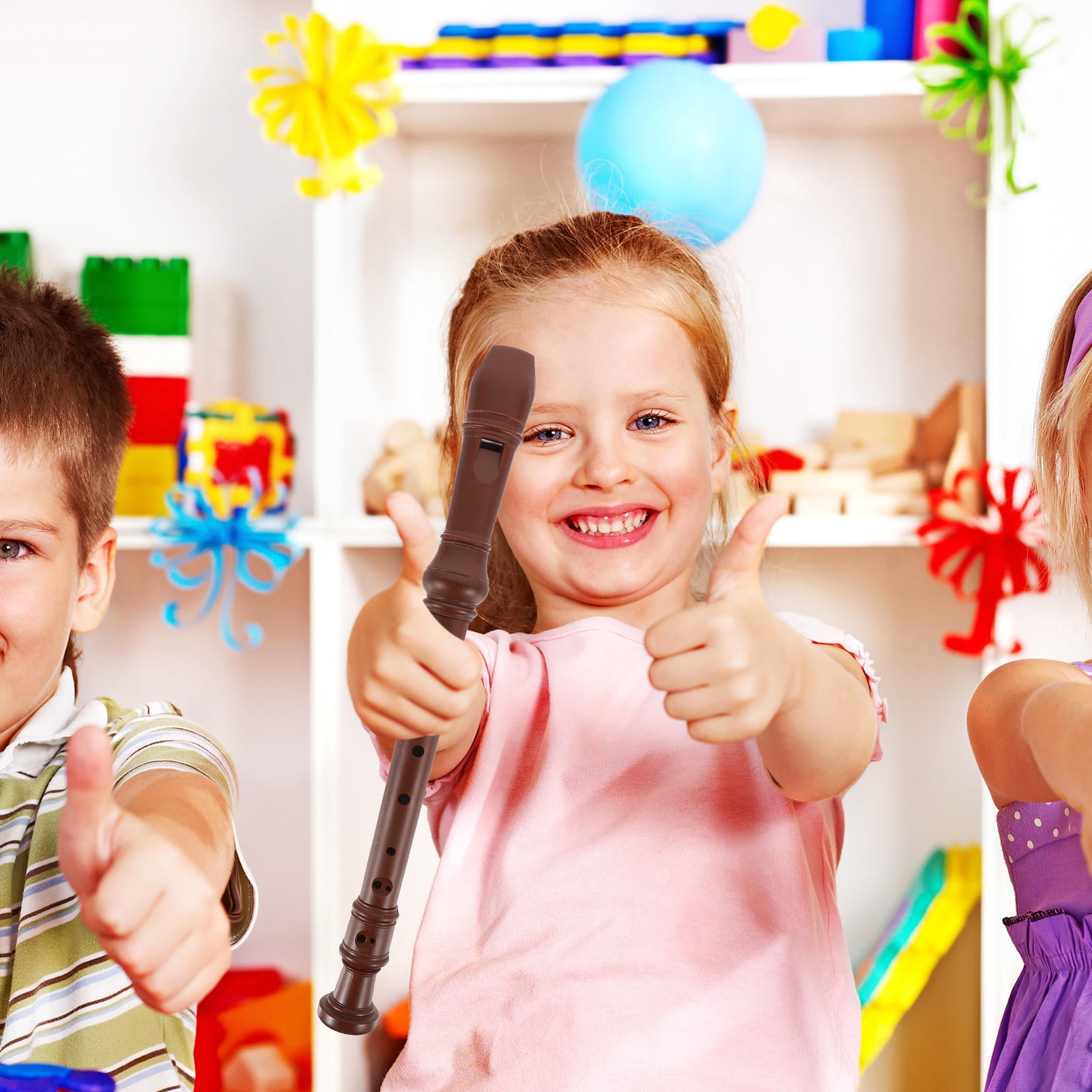 SWETRACE 1Set Music Instrument 8-Hole Recorder in Brown ABS for ...