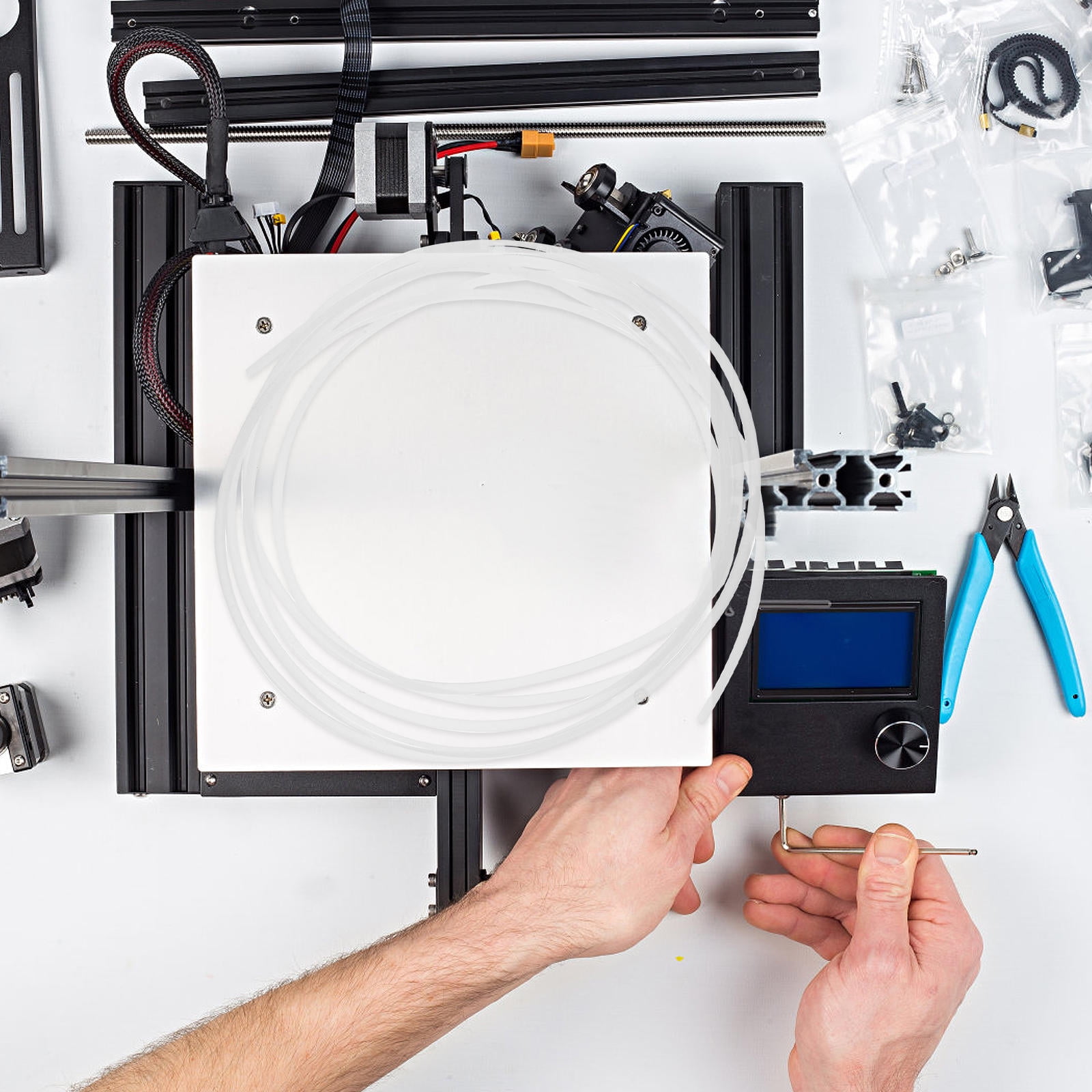 SWETRACE 1Set PTFE Tubing Printer Tube for 3D Printing Enthusiasts 117 ...